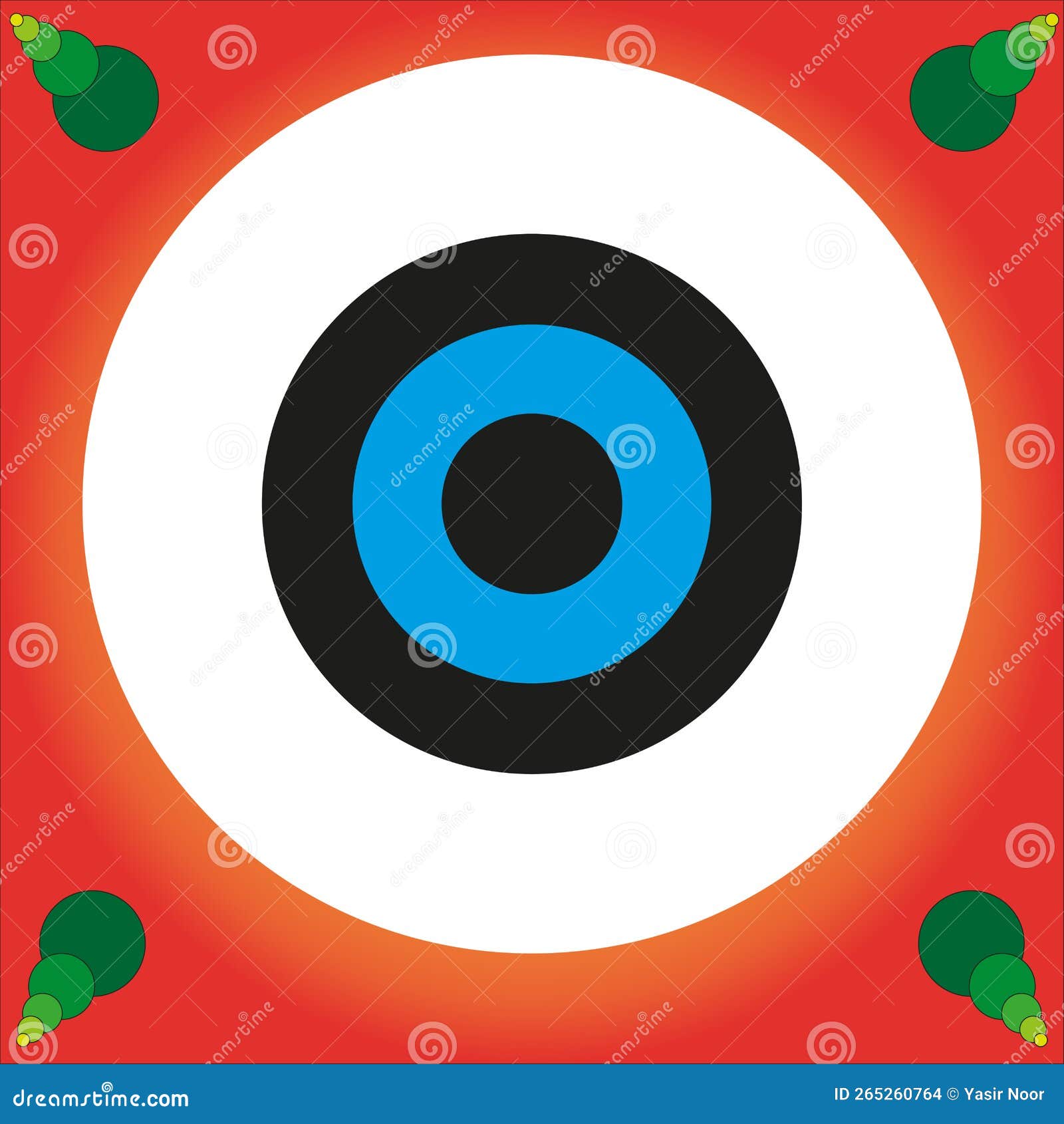 Eye Lens Shape - Orange BG - Art and Paint Stock Illustration ...