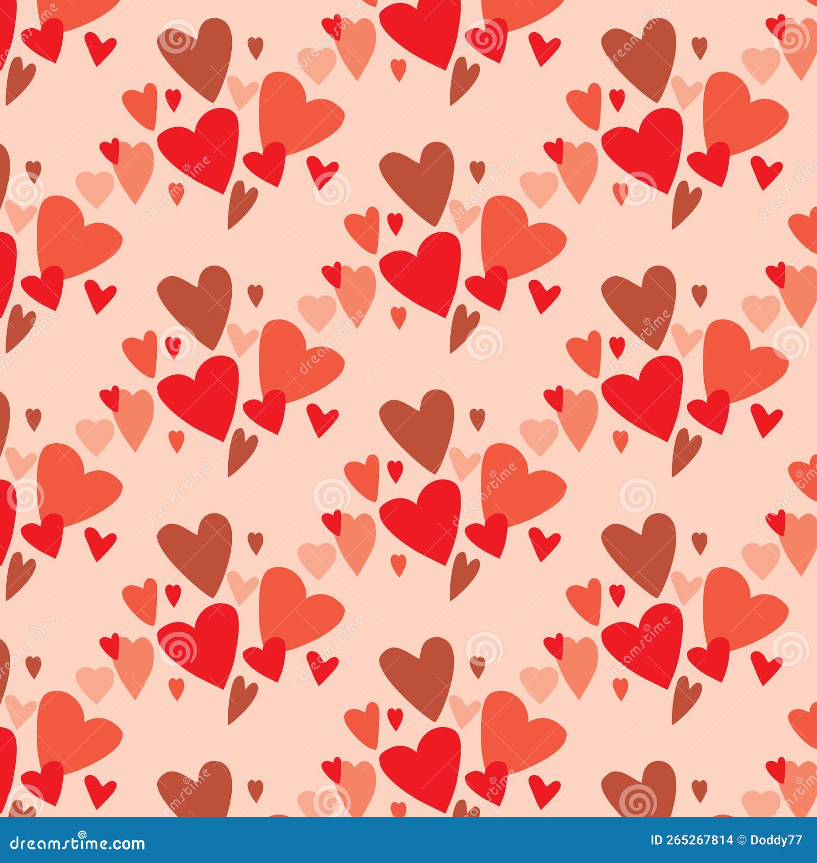Scatter Hearts Shape Pattern Graphic Stock Illustration - Illustration ...
