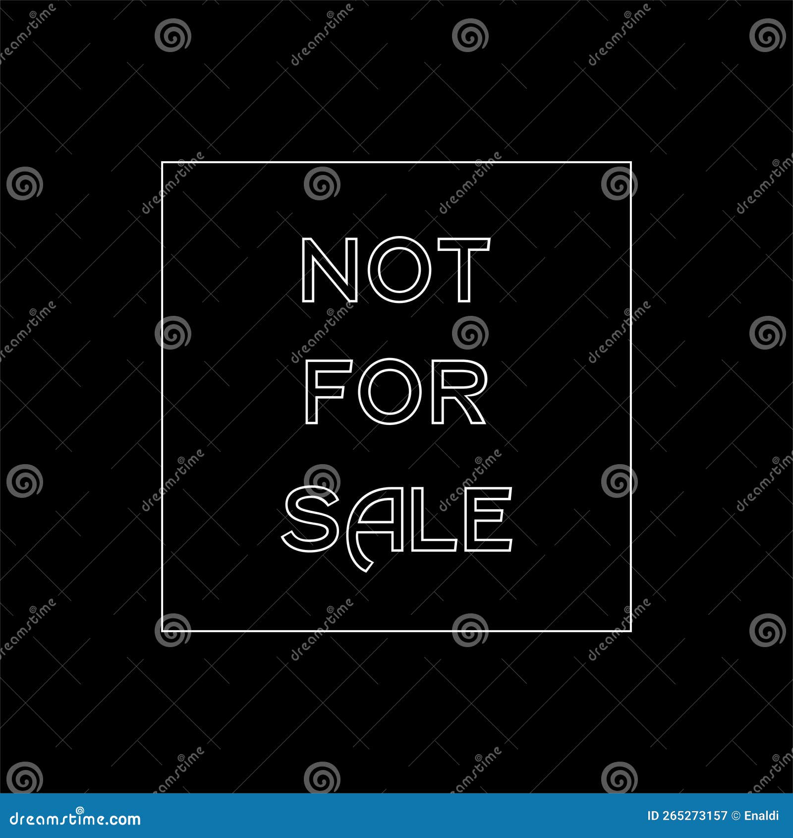 Not for Sale Vector Illustration Stock Vector - Illustration of ...