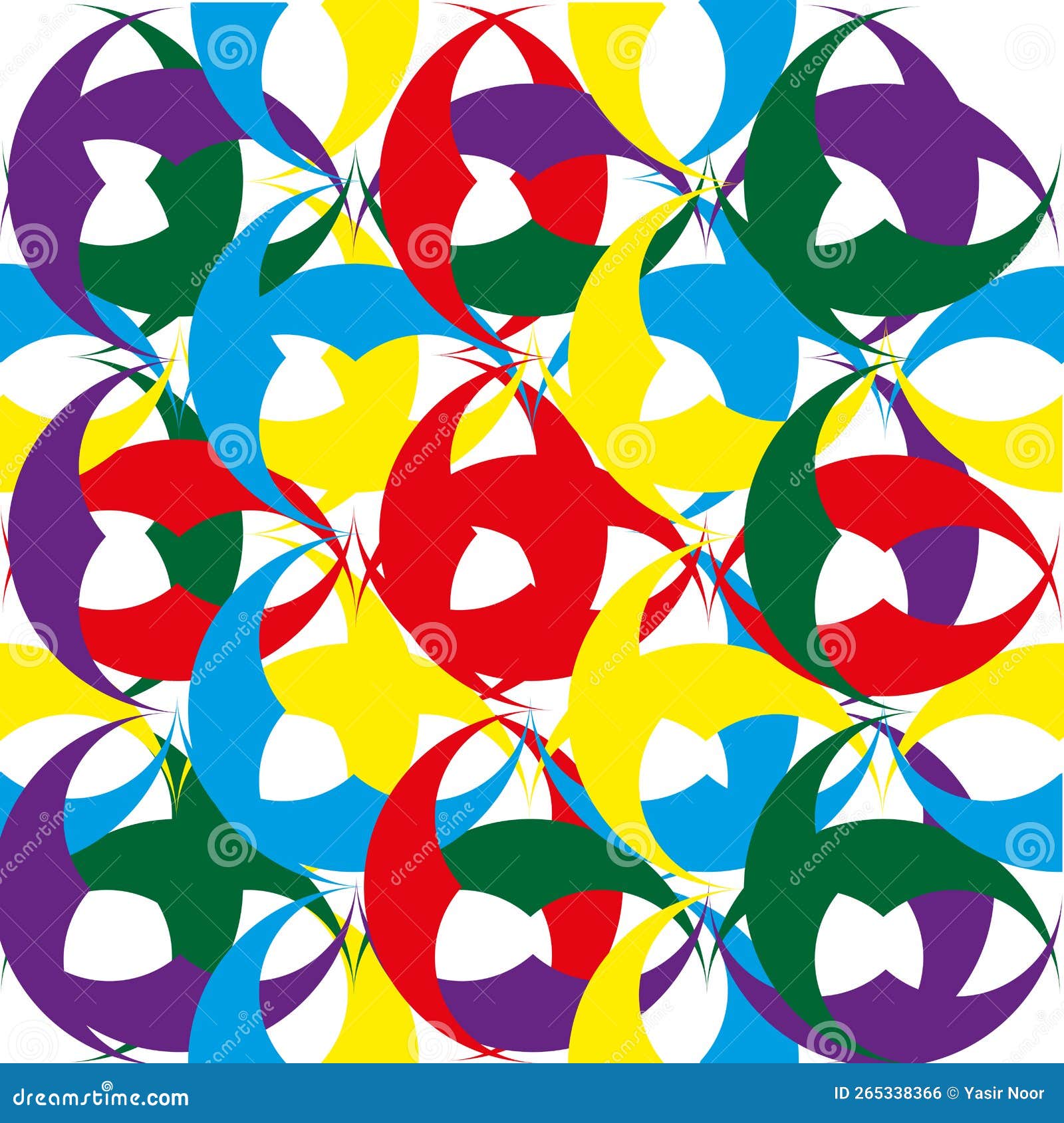 Beauty of Art - Multi Colored Shapes and Icons - Artwork Stock ...