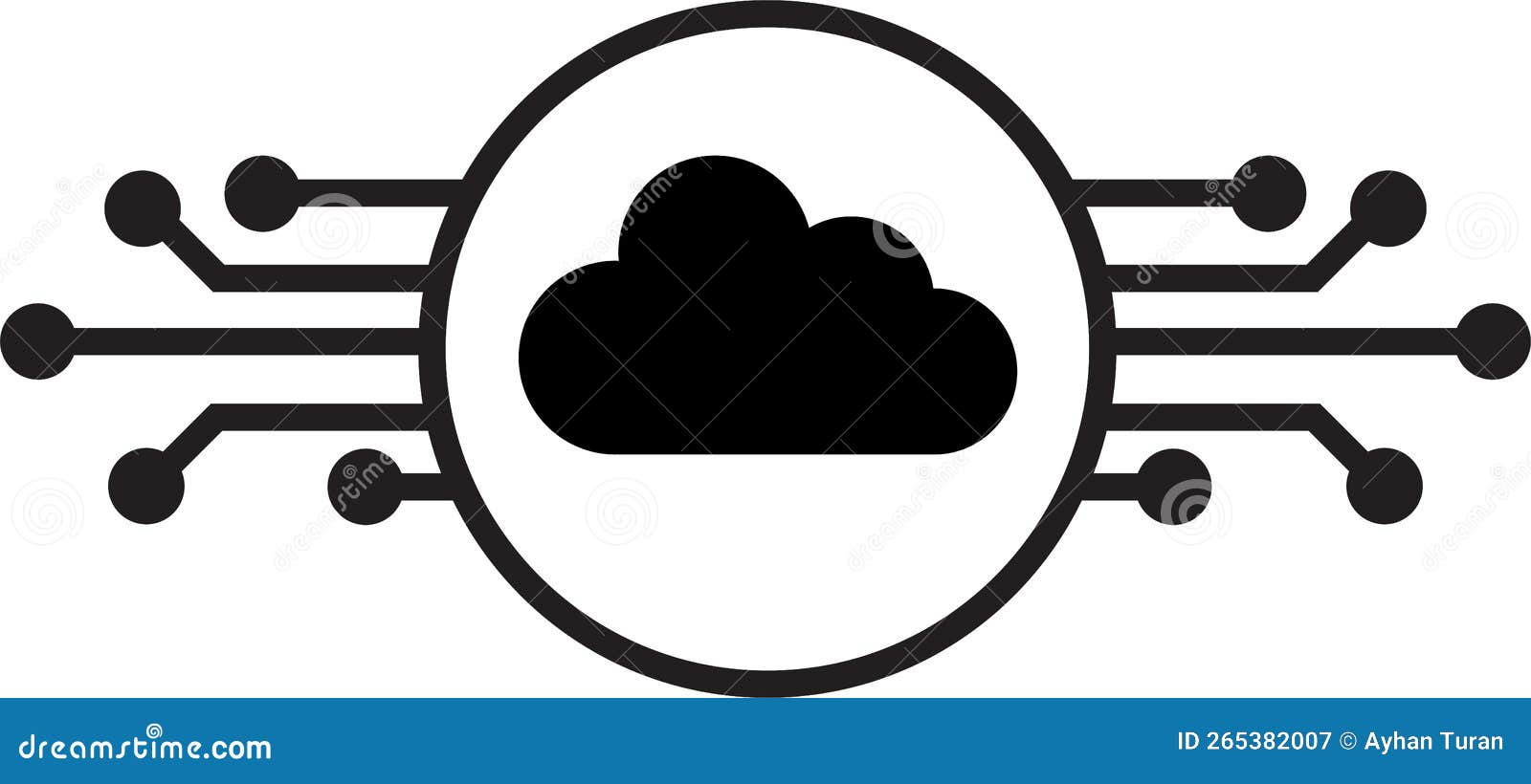Cloud Computing Vector Icon . Stock Vector - Illustration of data ...