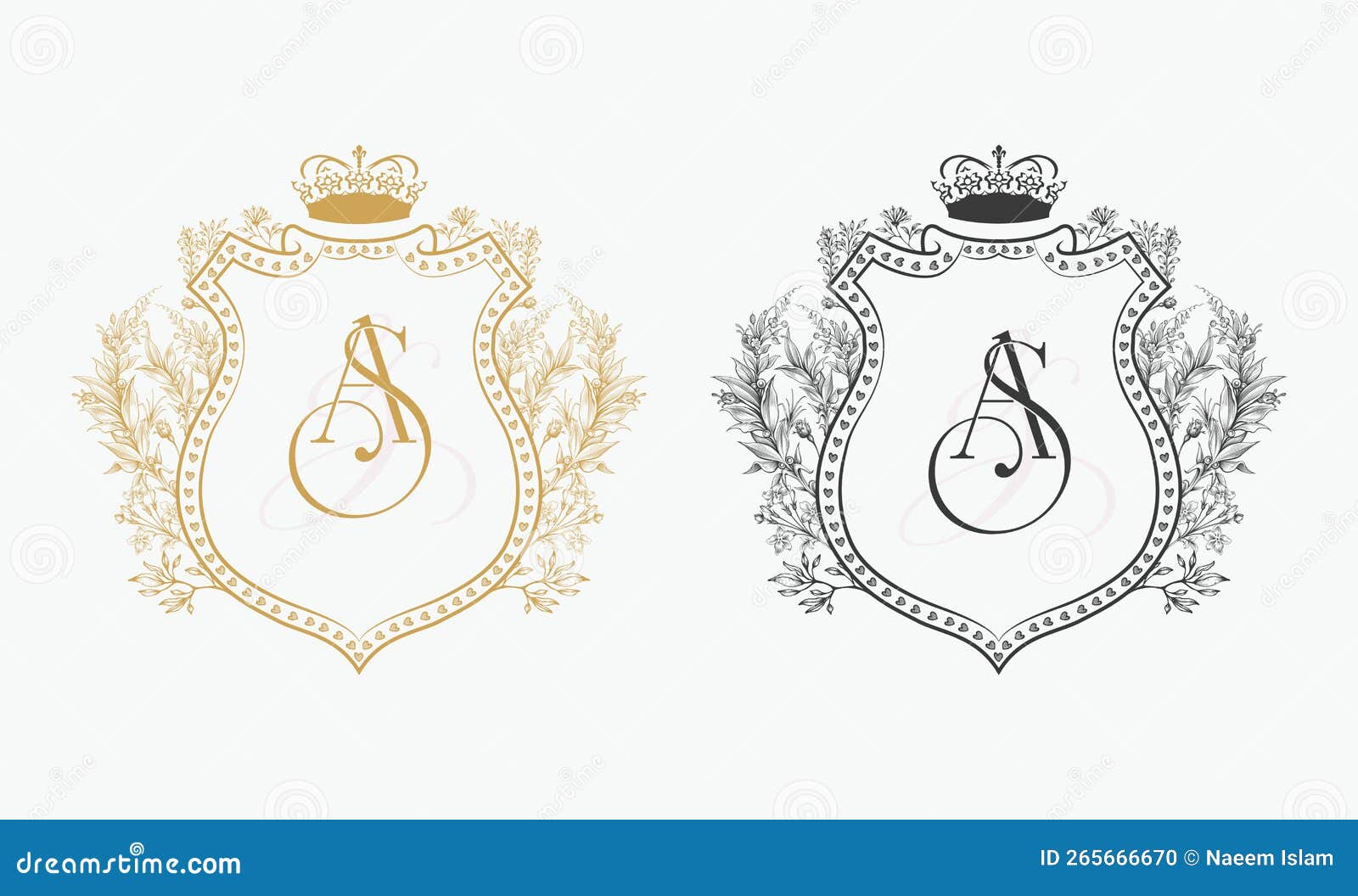 Elegant Royal Logo Vector Illustration | CartoonDealer.com #8319950