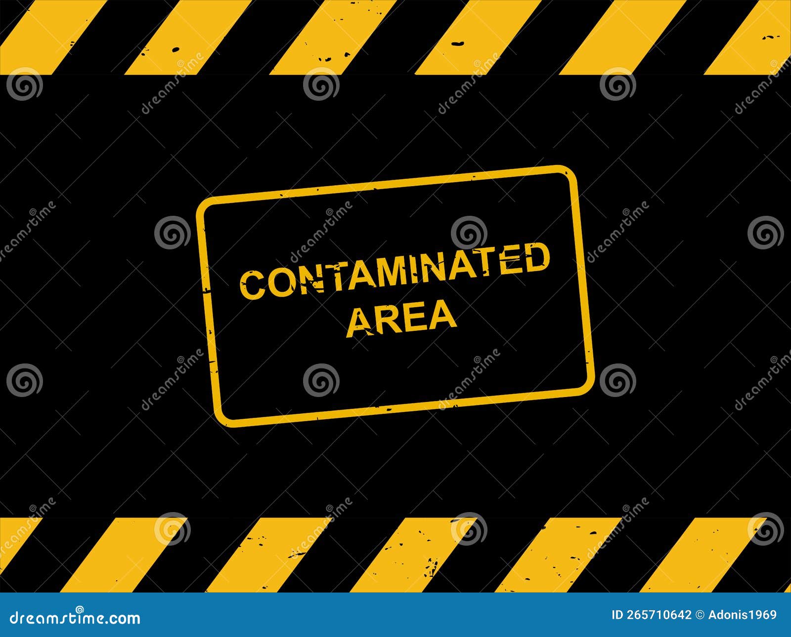 Contaminated Area Sign Cartoon Vector | CartoonDealer.com #206911215