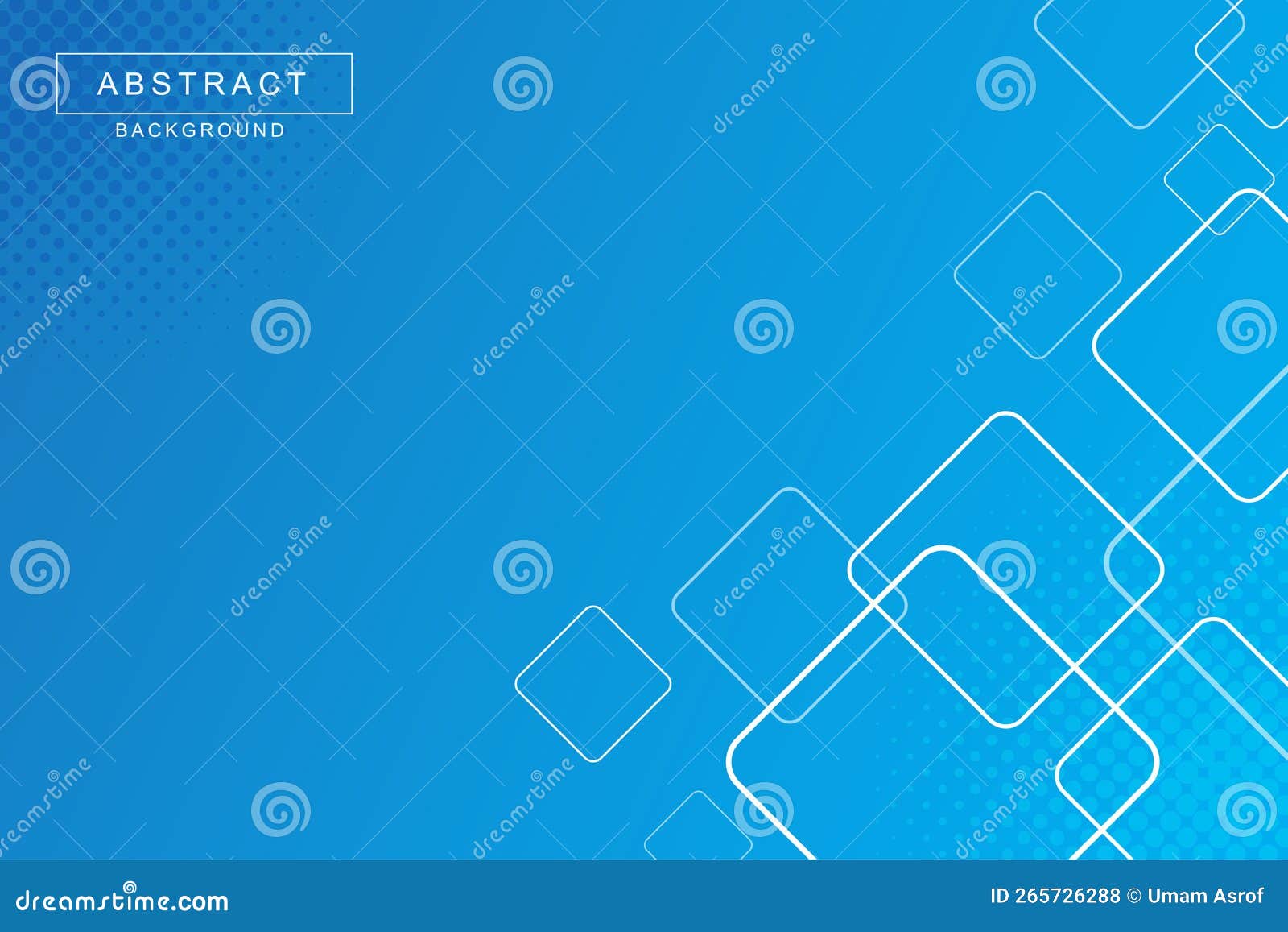 Abstract Modern Blue Background with Rectangle Decoration. Stock Vector ...