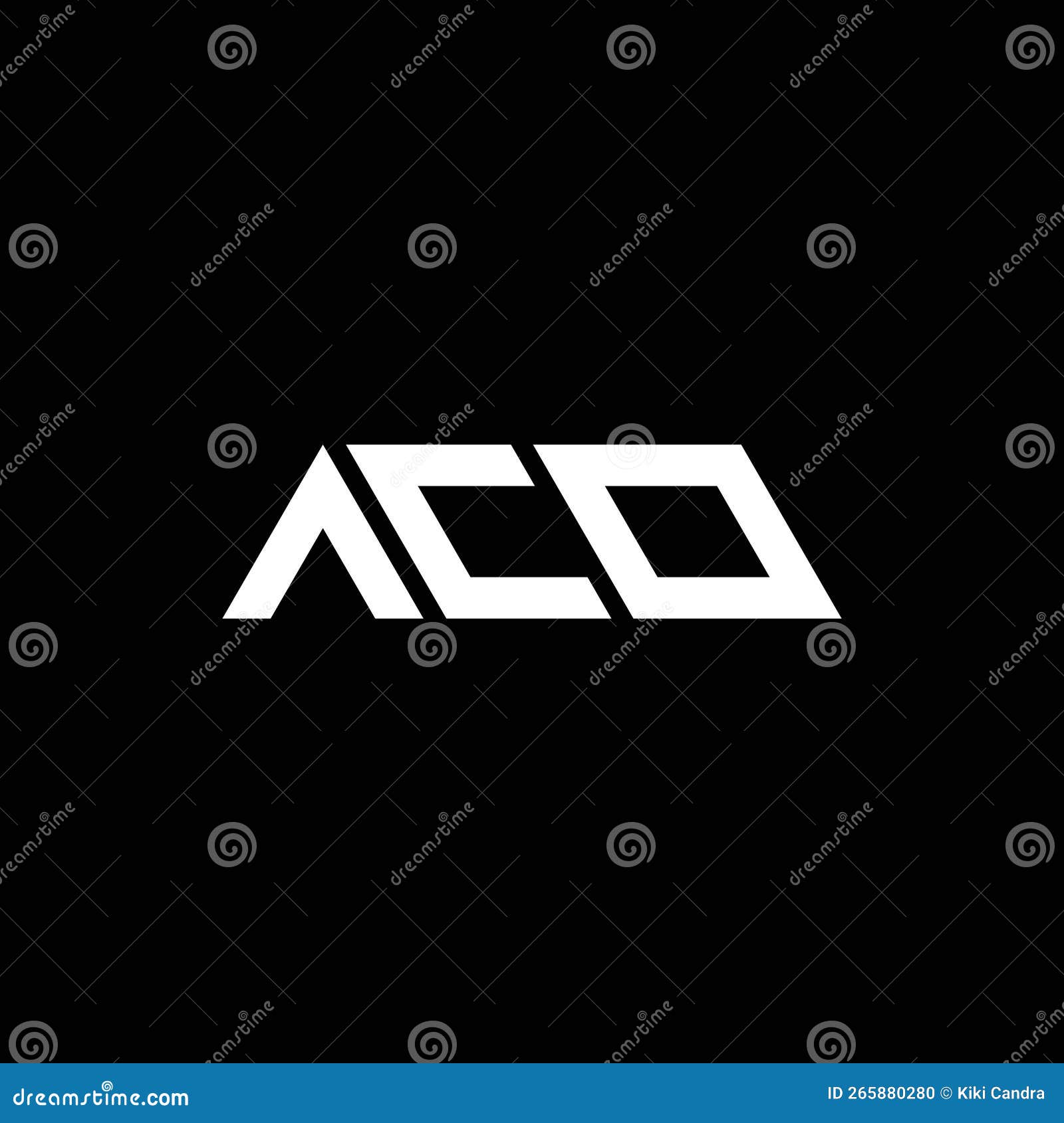 Letter ACO Logo Design Template Stock Vector - Illustration of initial ...