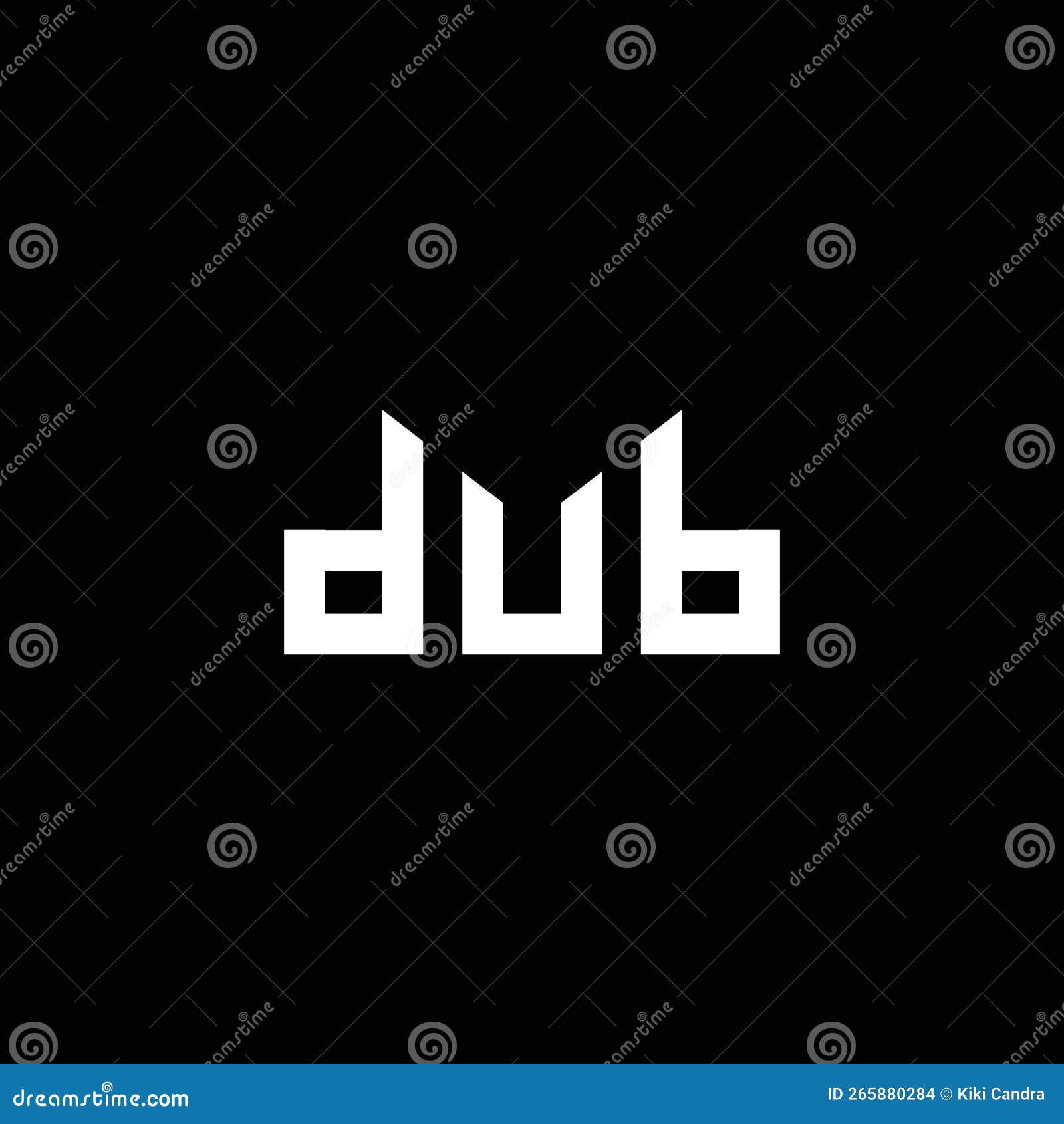 Letter DUB Logo Design Template Stock Vector - Illustration of font ...
