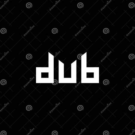 Letter DUB Logo Design Template Stock Vector - Illustration of font ...