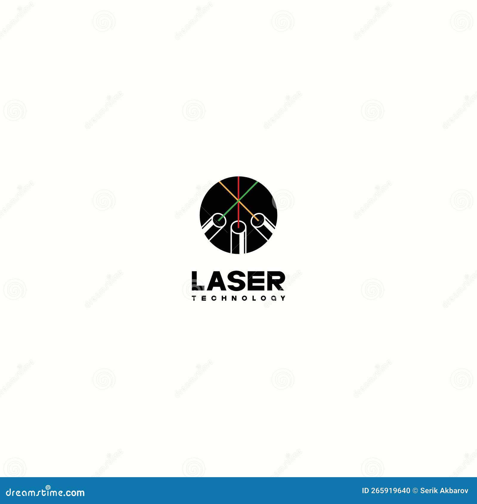 Illustration Consisting of a Laser Engraved Beam Stock Vector ...