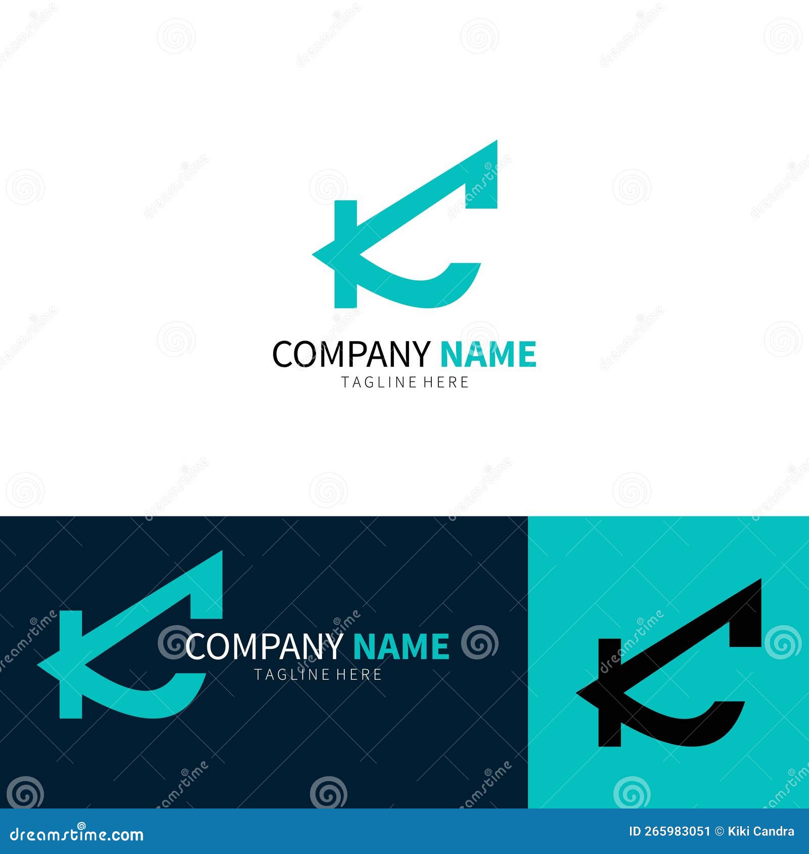 Letter KC Logo Design Template Stock Vector - Illustration of logo ...
