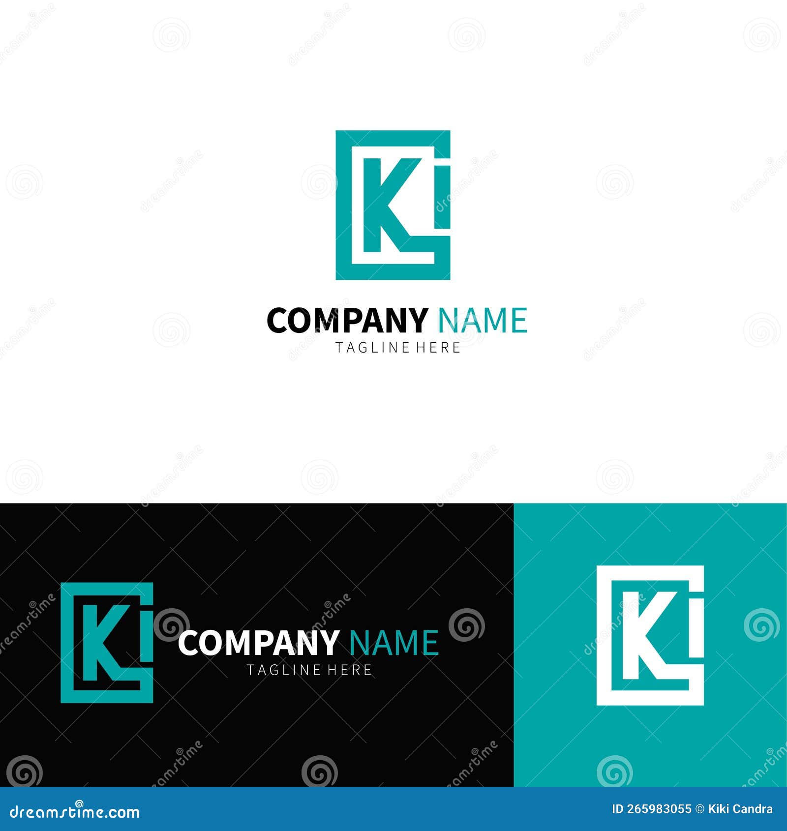 Letter KI Logo Design Template Stock Vector - Illustration of concept ...