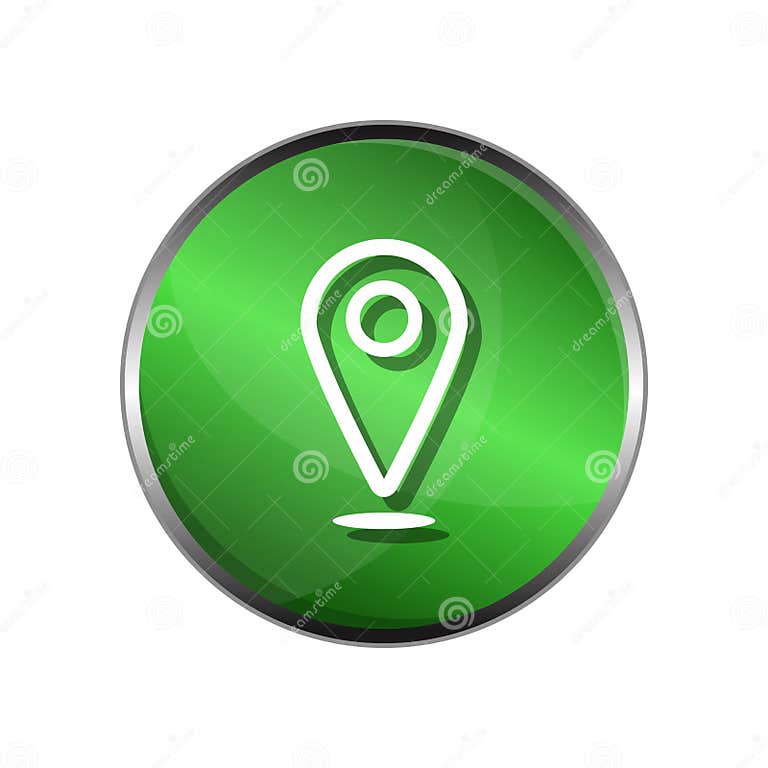 3D Map Location Icon Clip Art Stock Vector - Illustration of bubble ...