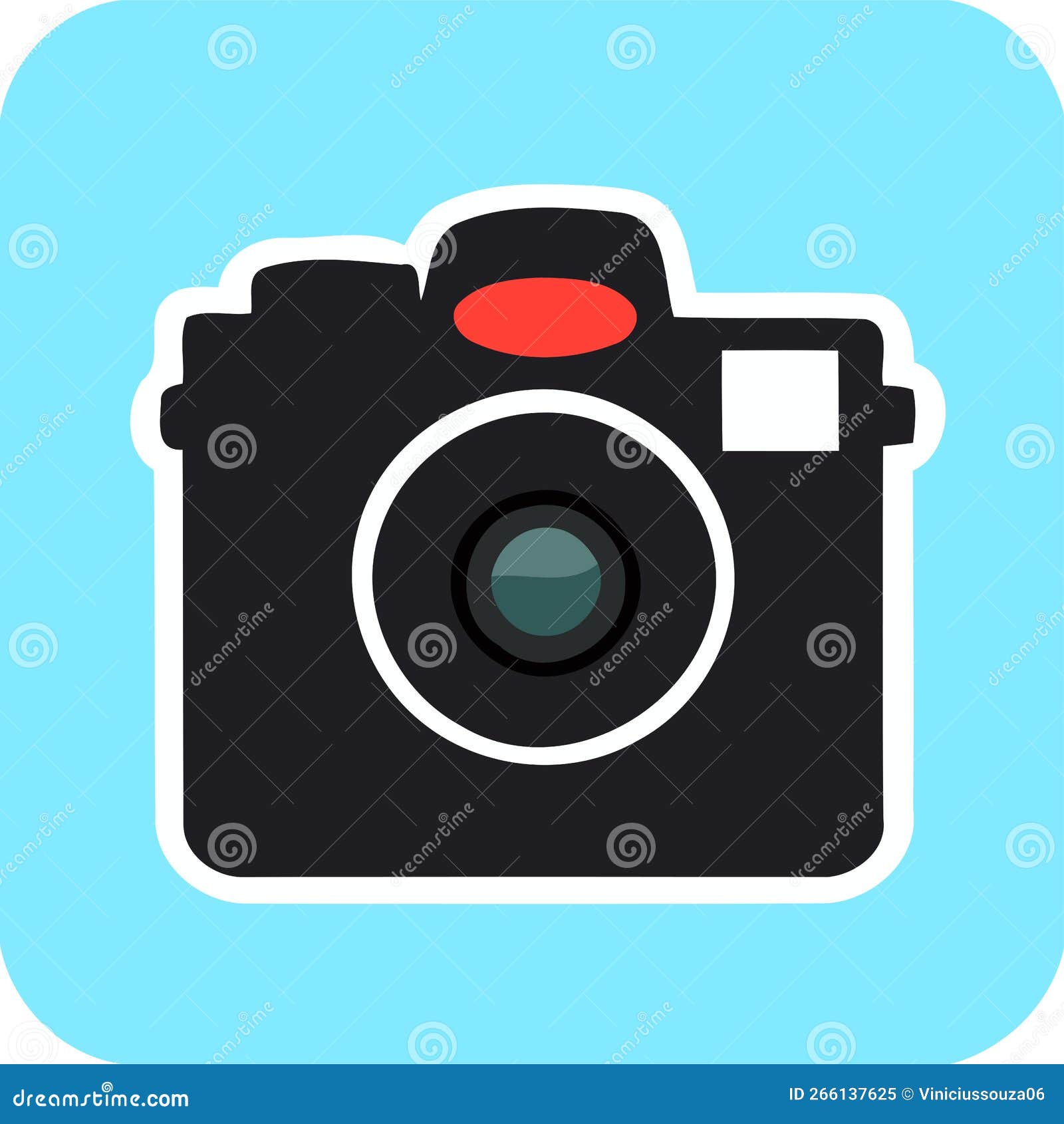 Minimalistic and Iconic Camera Icon. Stock Vector - Illustration of ...