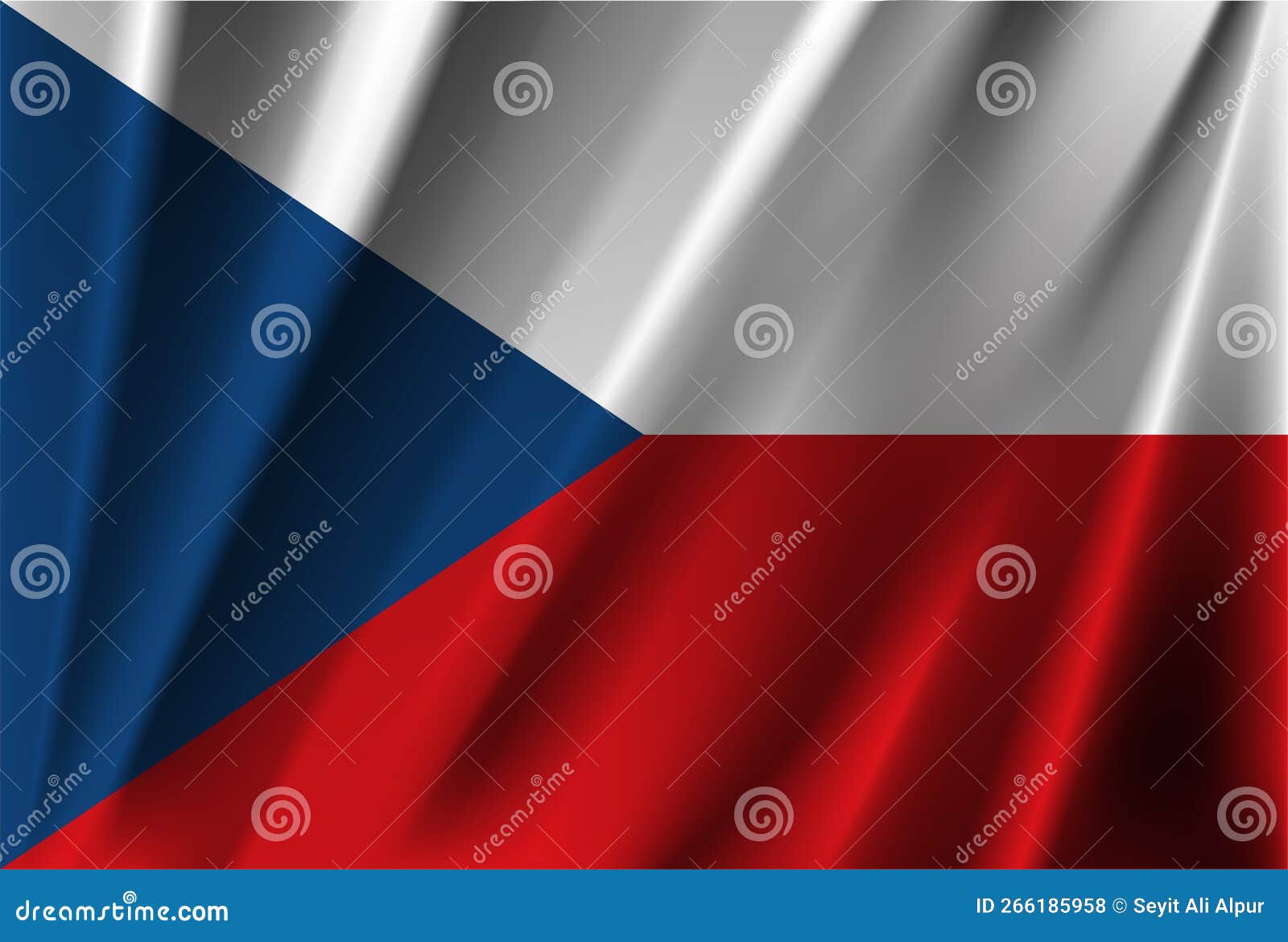 Czechoslovakia flag stock illustration. Illustration of country - 266185958