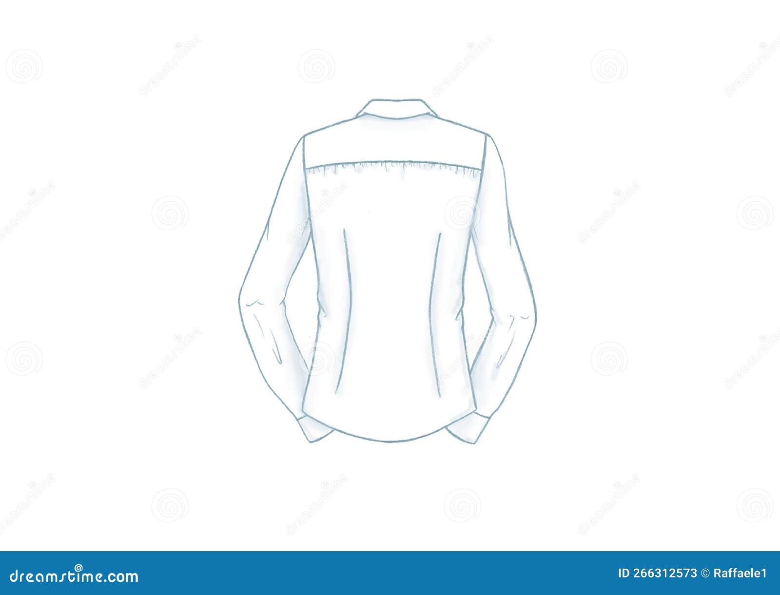 Back of a Tailored Shirt, Made with the Digital Graphic Design ...