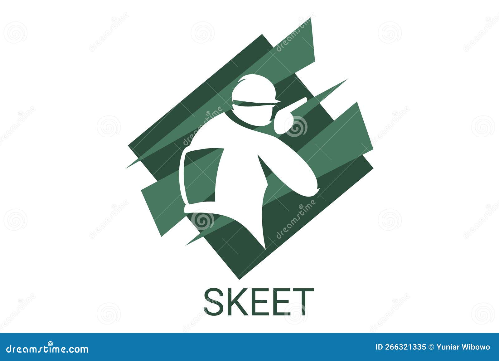 Skeet Sport Vector Line Icon. an Athlete Posing for a Shot. Sport ...