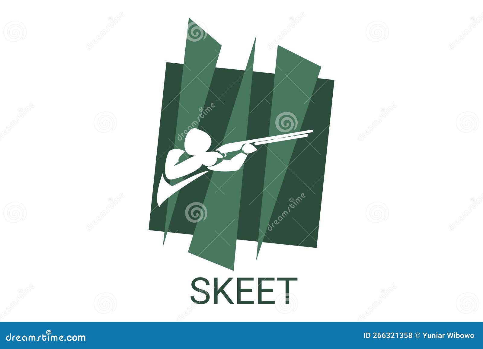 Skeet Sport Vector Line Icon. an Athlete Posing for a Shot. Sport ...