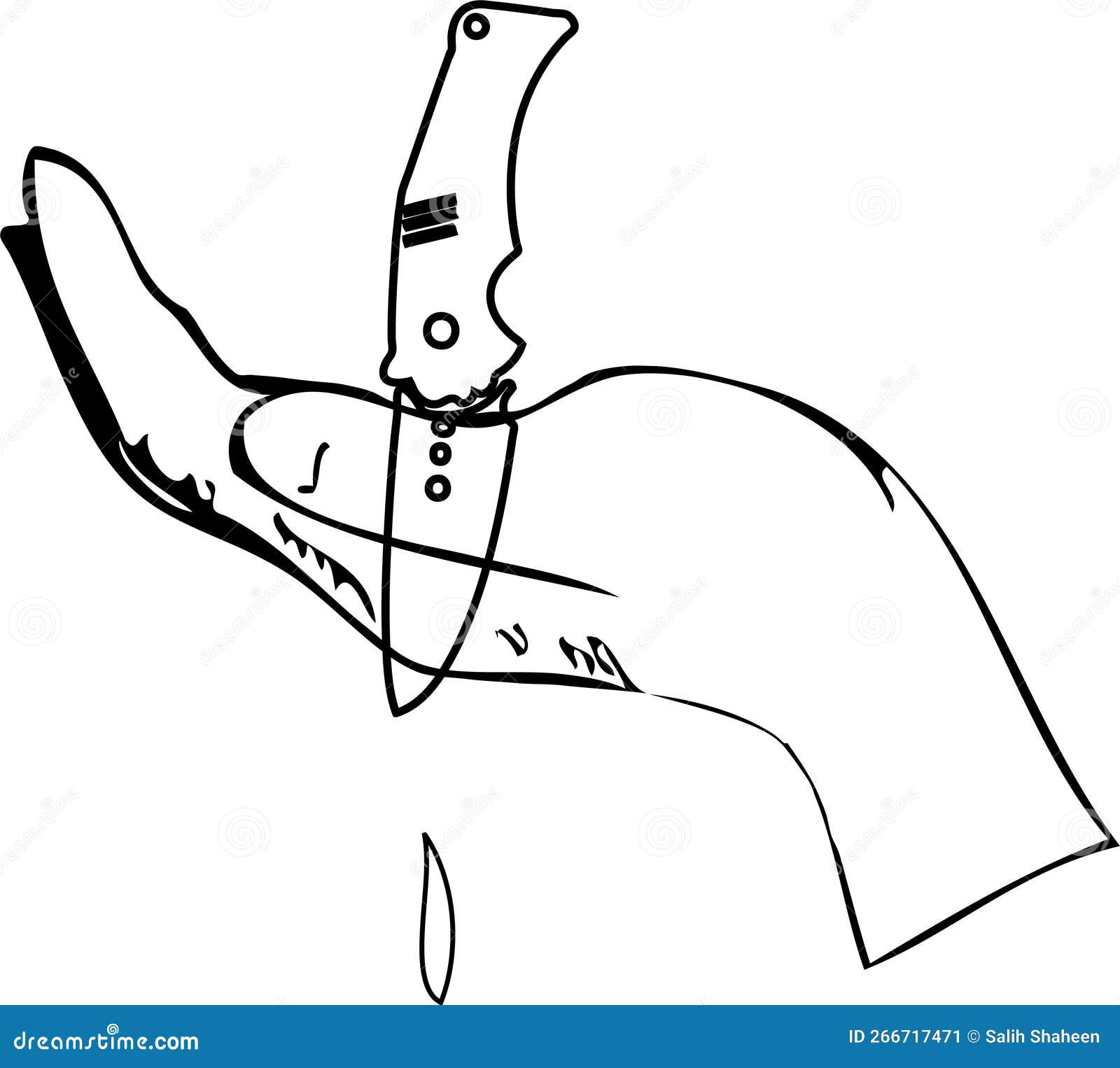 Jpg Image with Svg Cut File the Picture of the Hand and Knife Stock ...