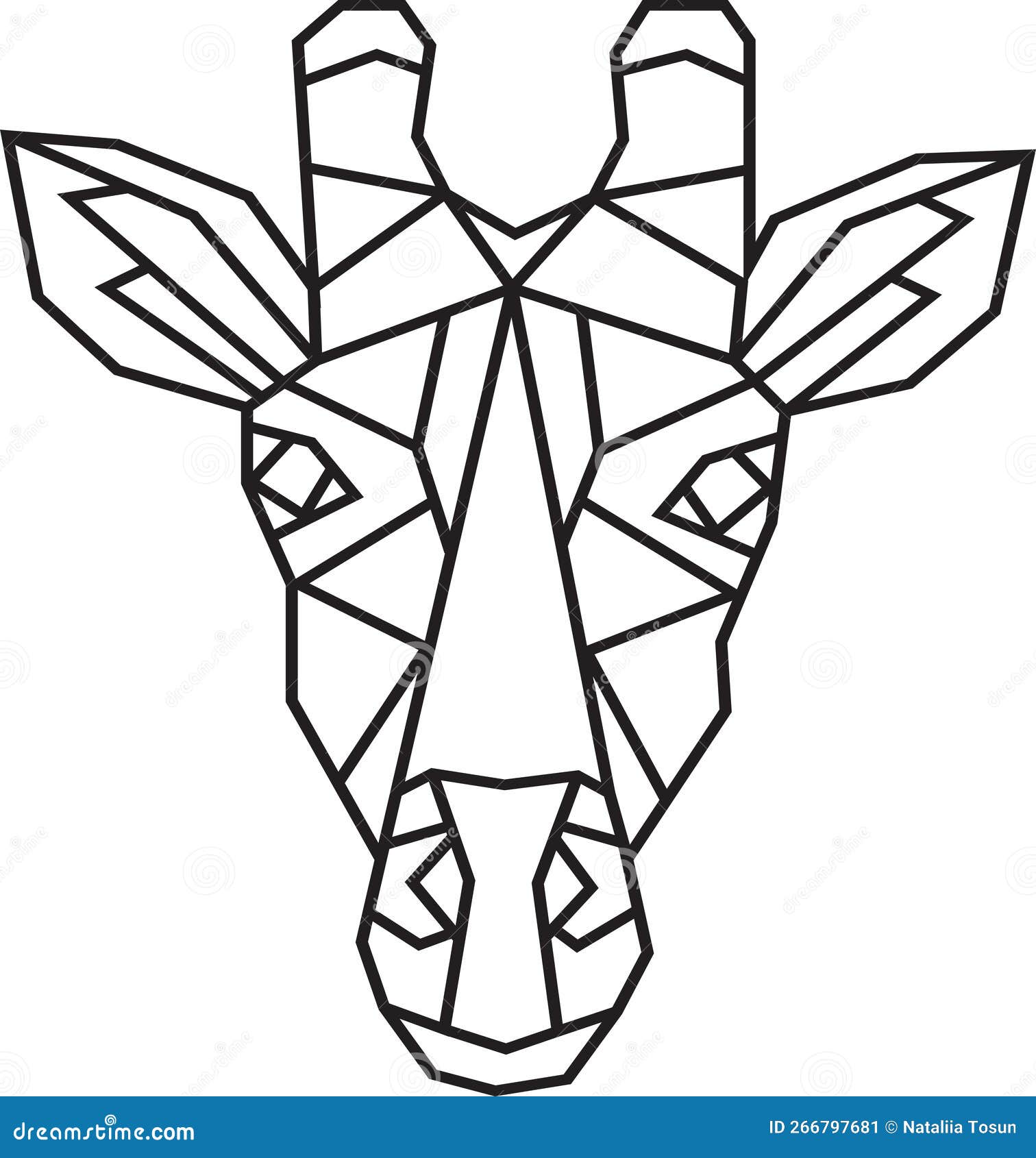 Print Vector Abstract Polygonal Geometric Wild Animal Stock ...