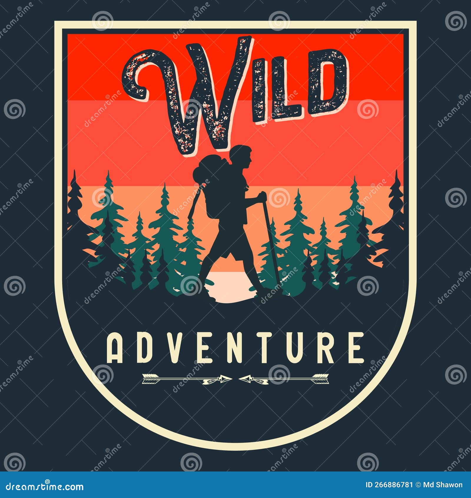 Mountain Outdoor Adventure Emblem Patch Logo Poster Label Vector ...