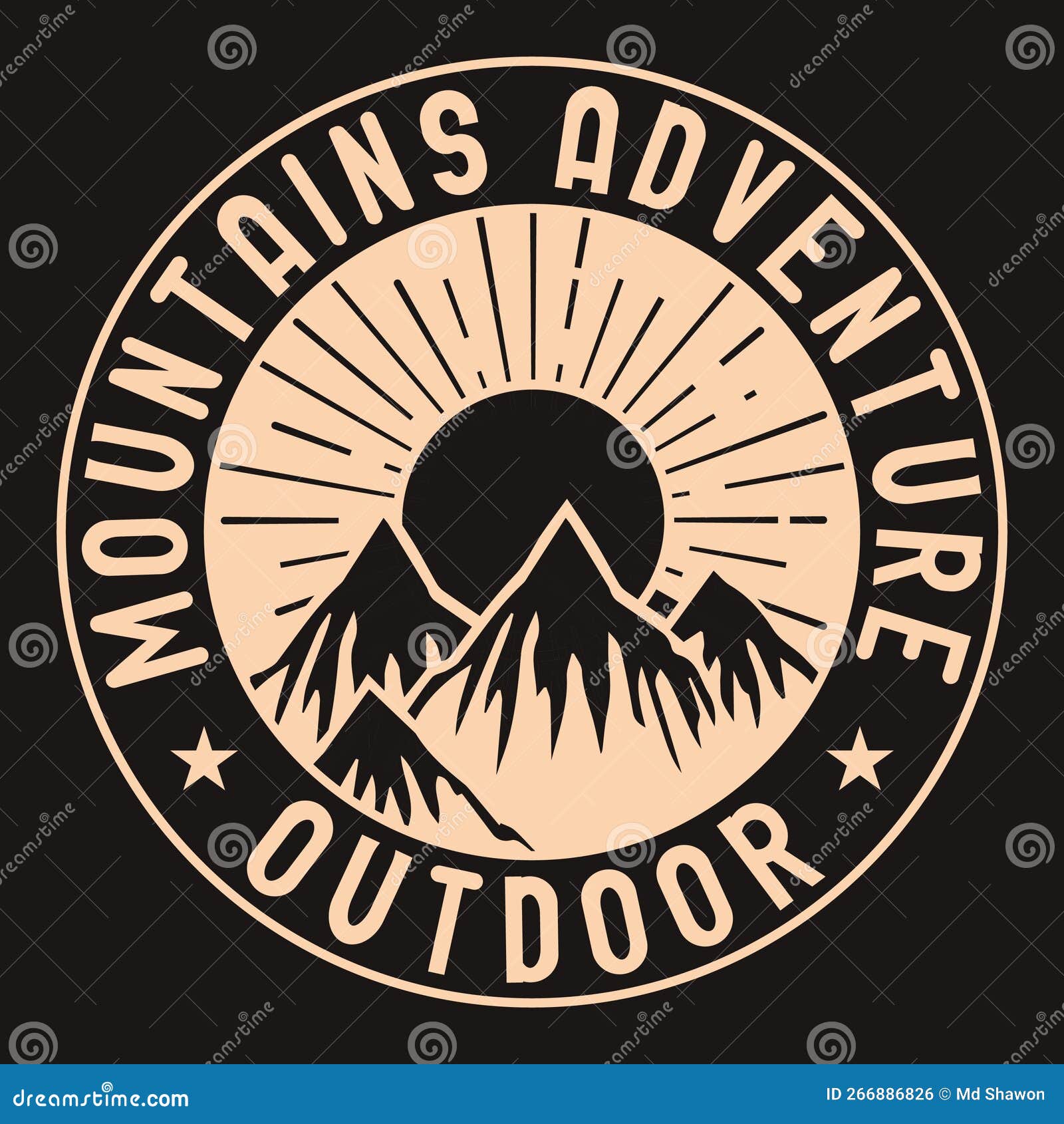 Mountain Outdoor Adventure Emblem Patch Logo Poster Label Vector ...