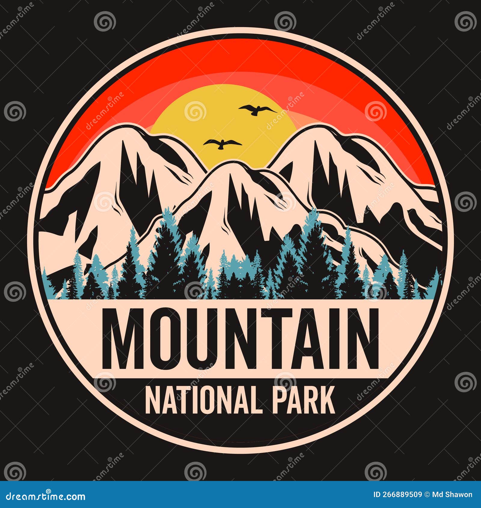 Mountain Outdoor Adventure Emblem Patch Logo Poster Label Vector ...