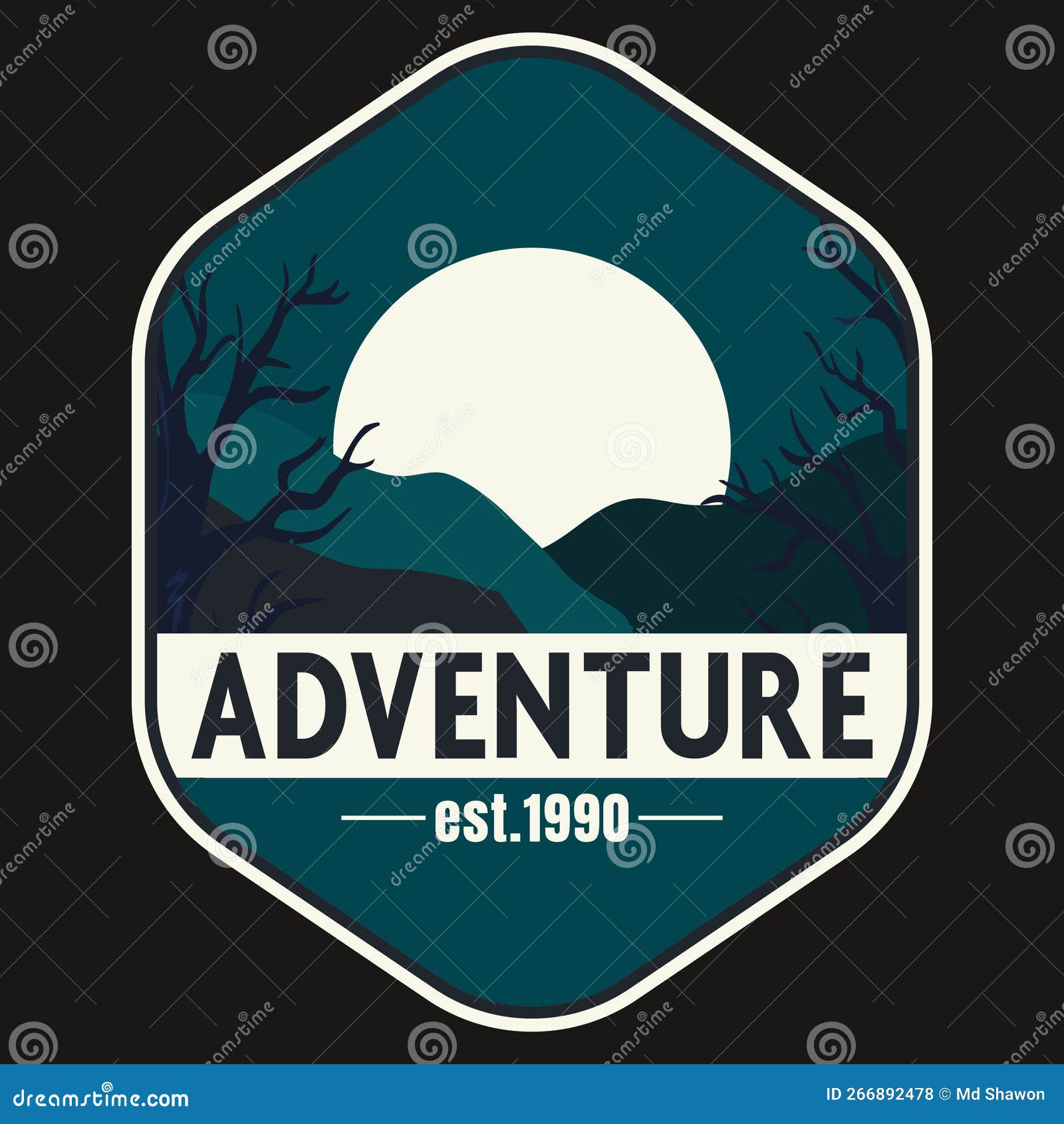 Mountain Outdoor Adventure Emblem Patch Logo Poster Label Vector ...