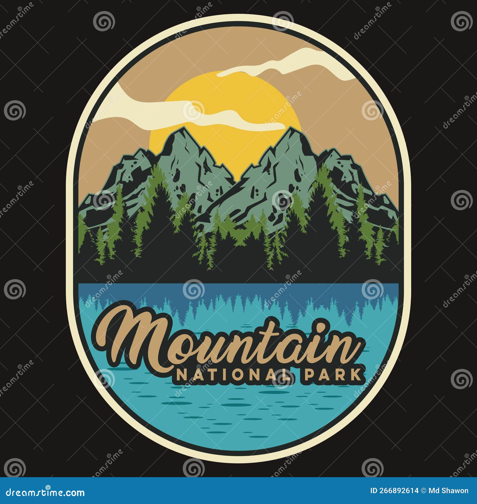 Mountain Outdoor Adventure Emblem Patch Logo Poster Label Vector ...