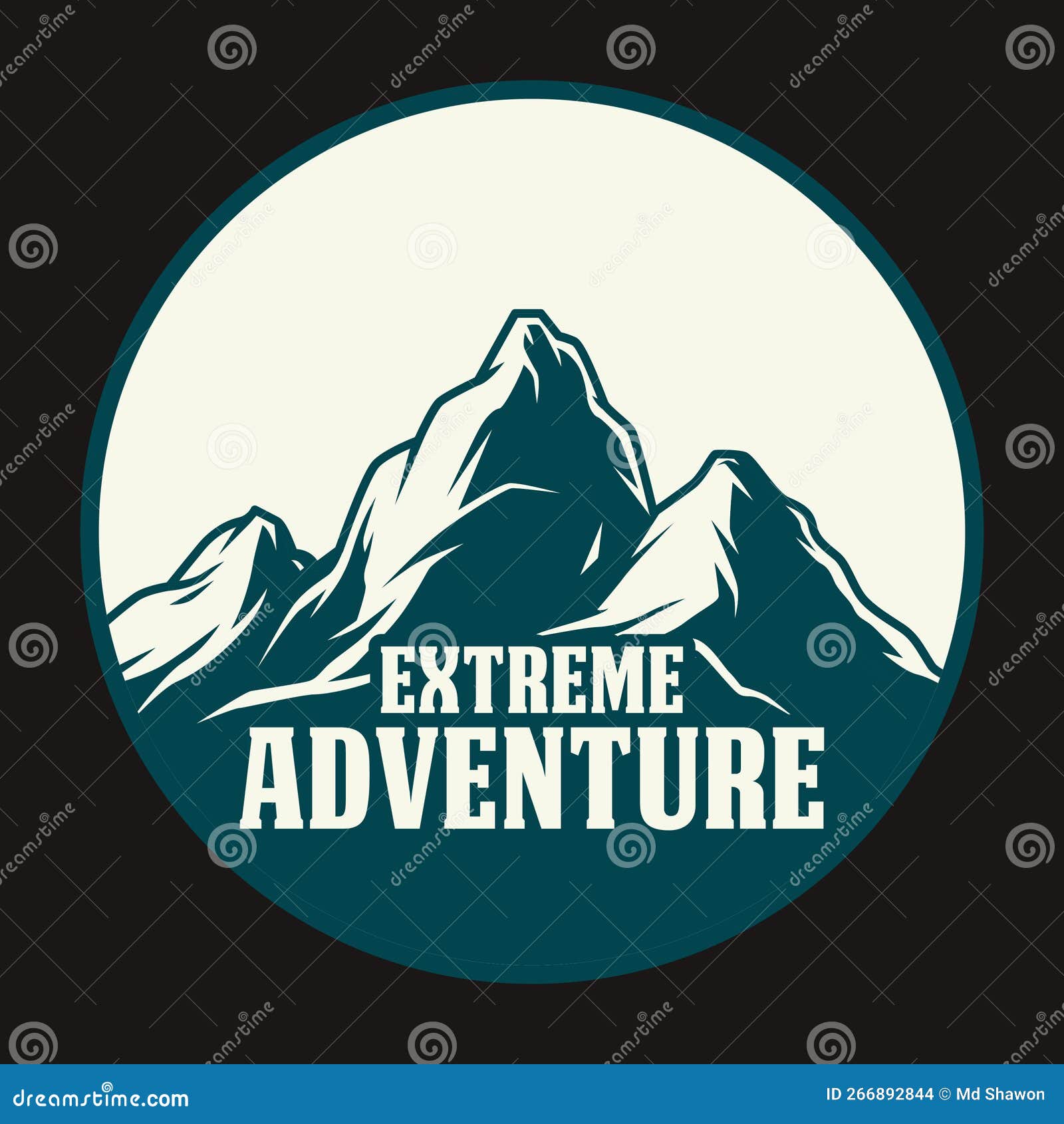 Mountain Adventure Emblem Patch Logo Poster Label Vector Illustration ...