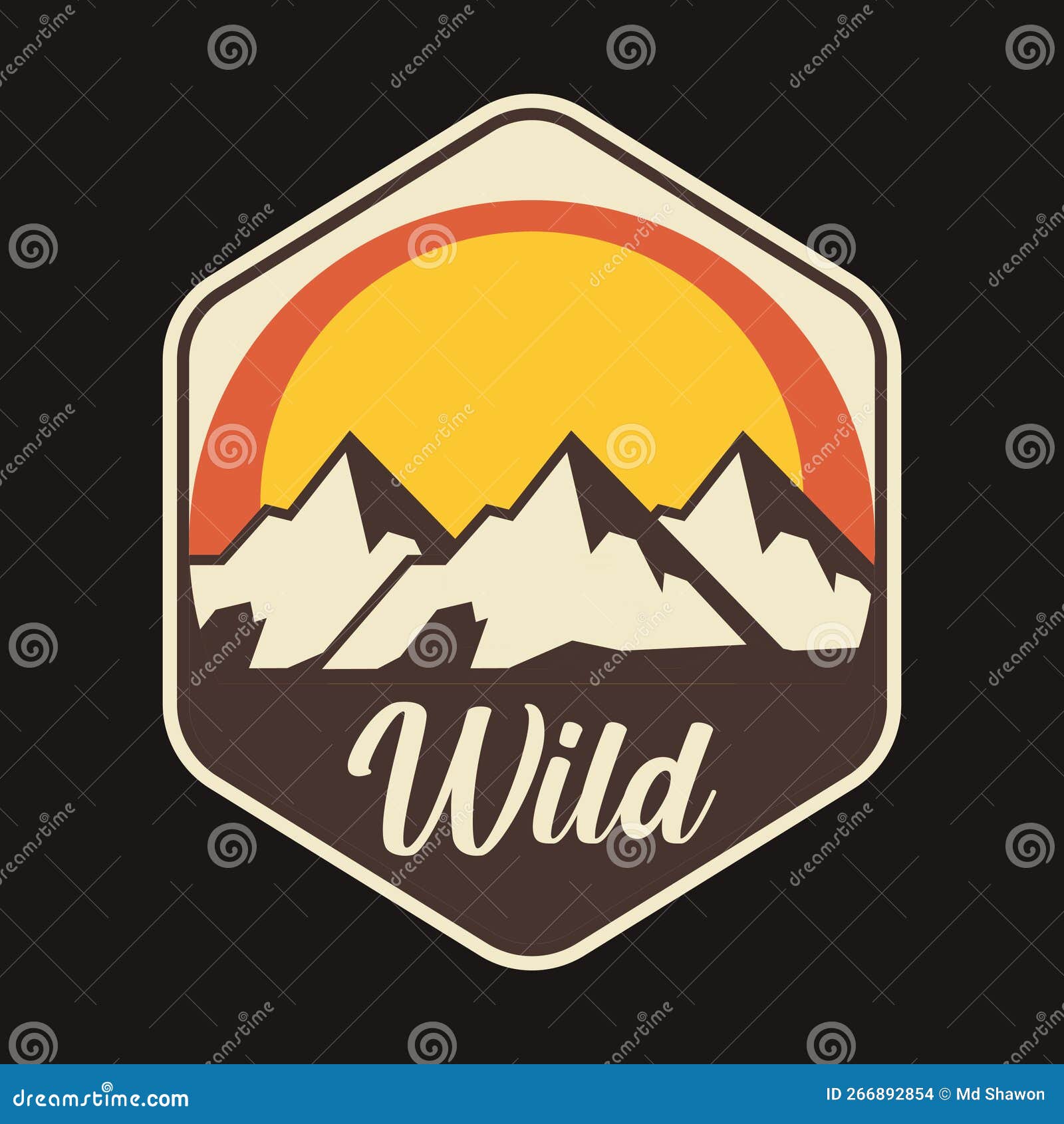 Mountain Adventure Emblem Patch Logo Poster Label Vector Illustration ...