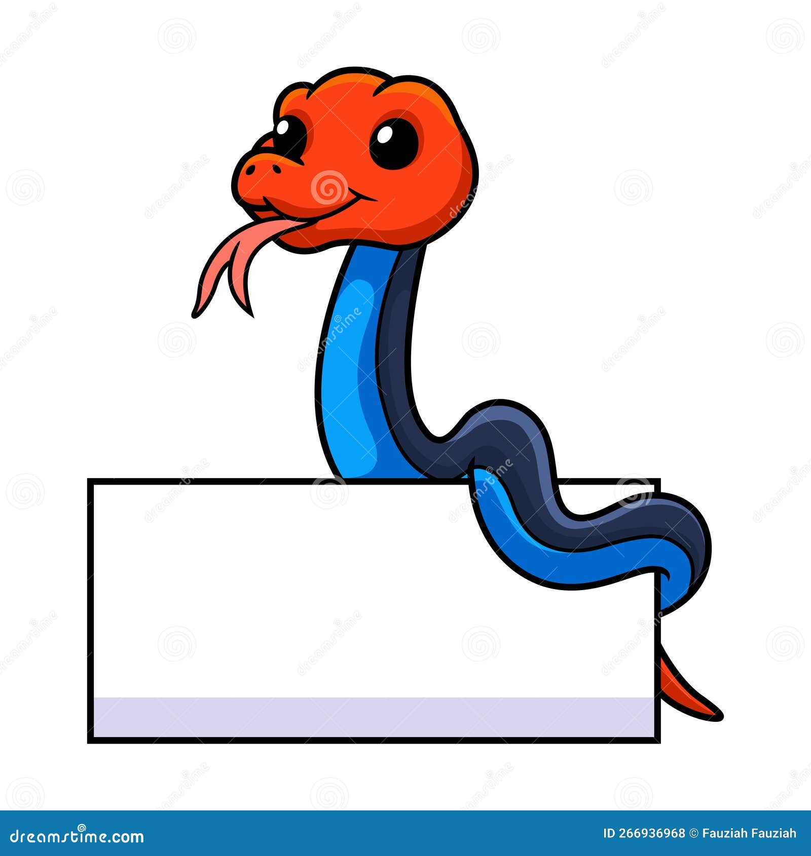 Two Headed Snake Cartoon Vector | CartoonDealer.com #21344141