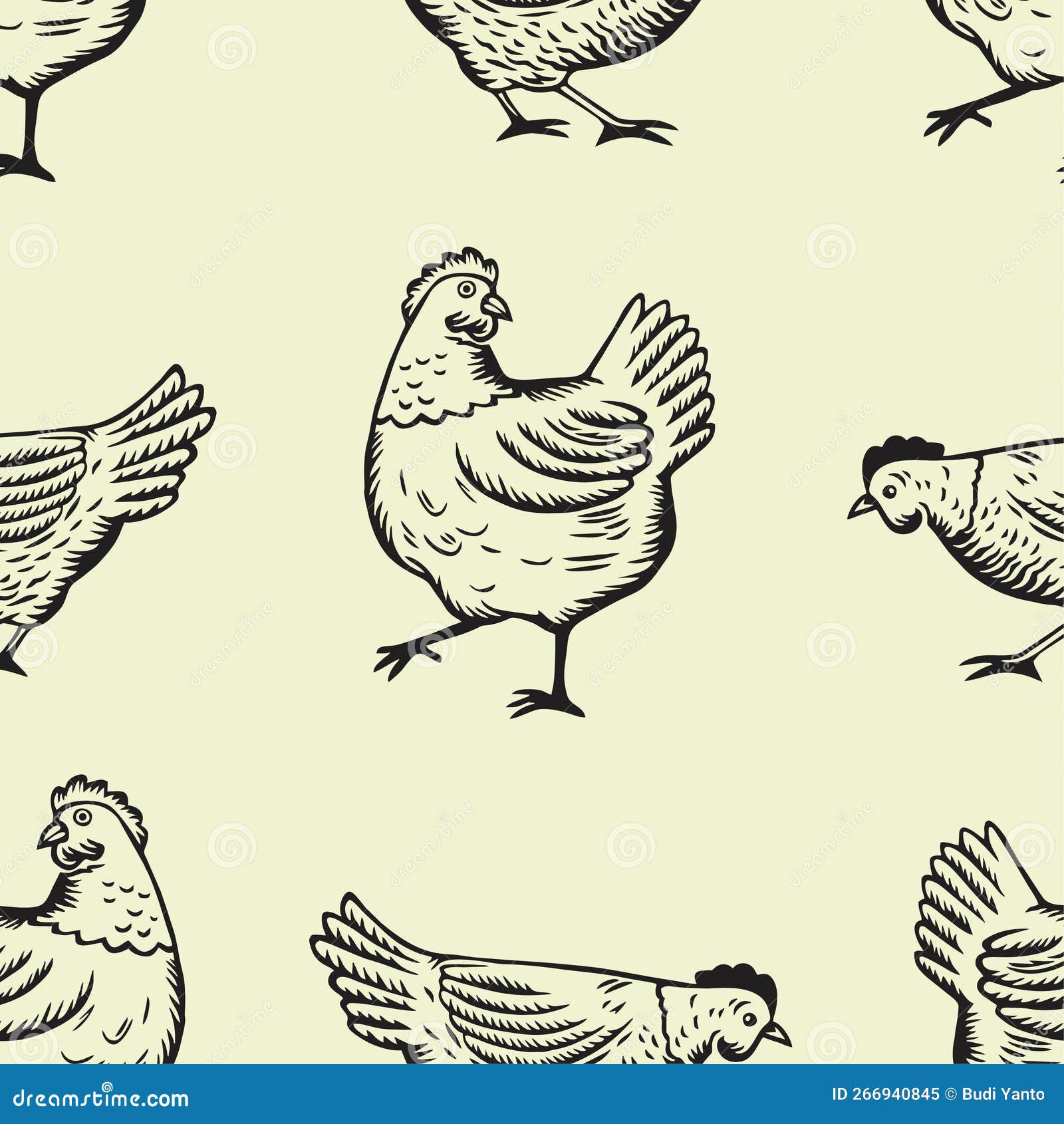 Set of hens vector art stock vector. Illustration of animal - 266940845