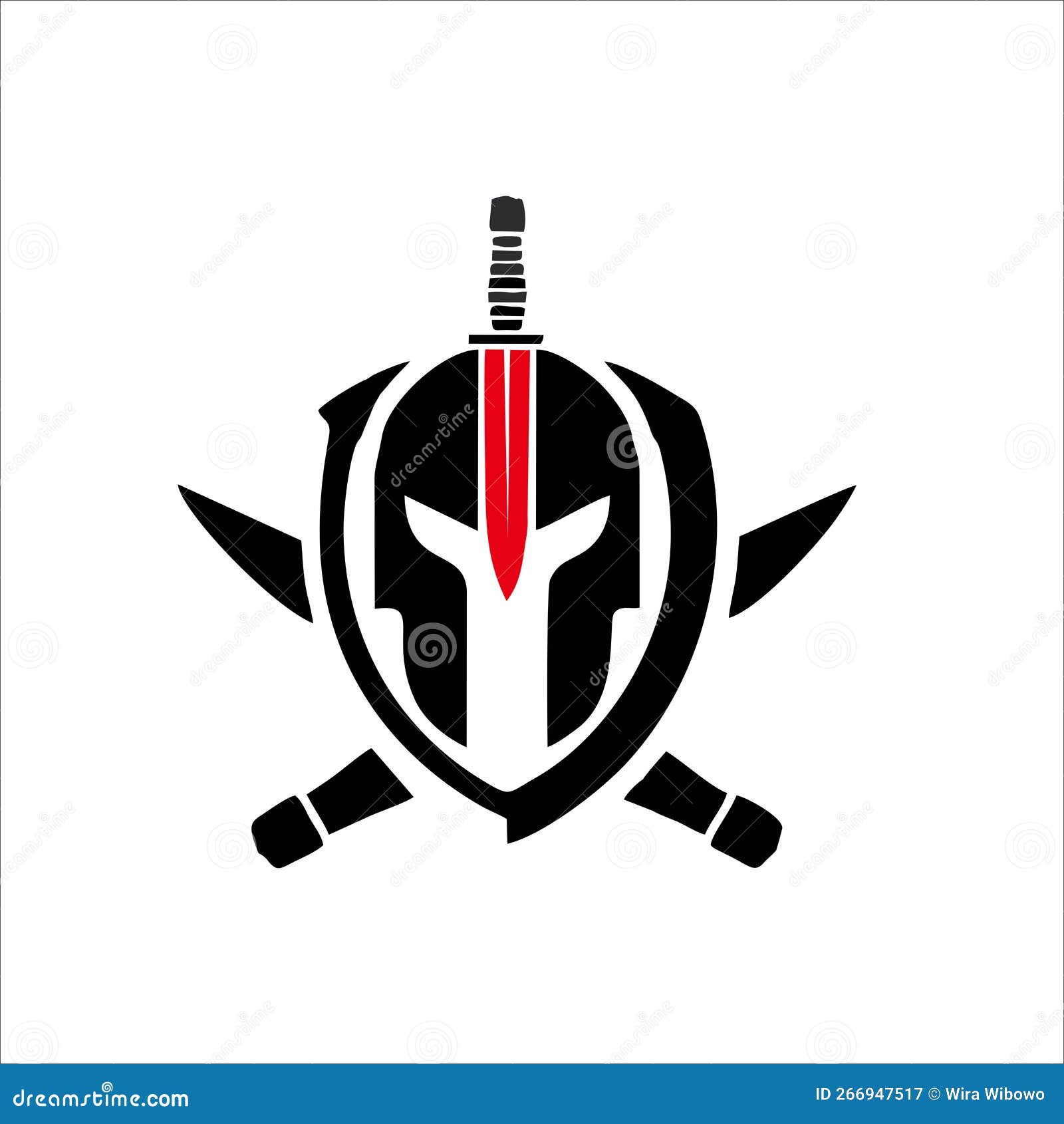 Print Design a War Mask Logo for Your Identity Stock Vector ...