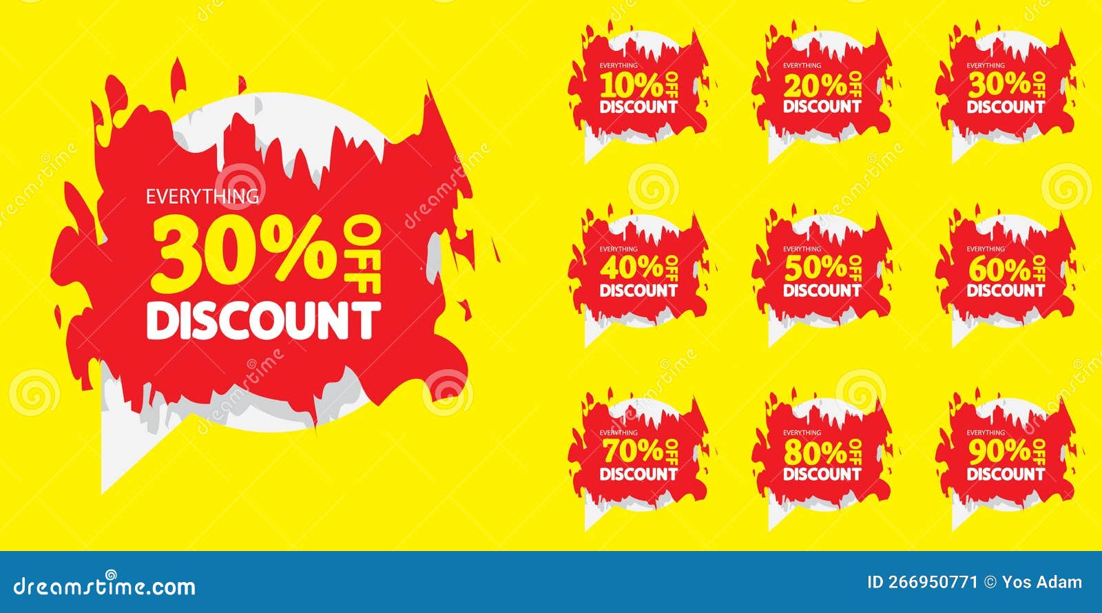 White and Red Bubble Speech Special Offer, Coupons, and Off Discount ...