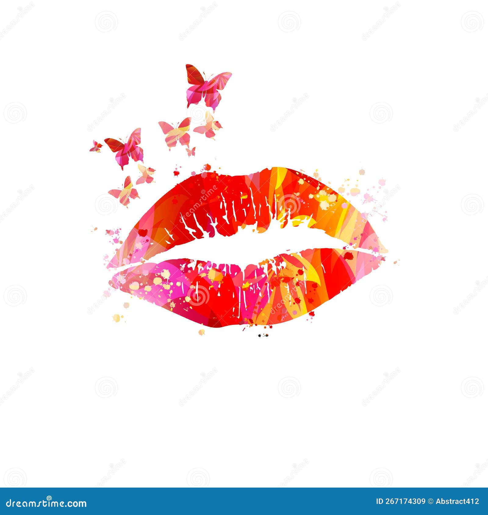 Lip Plumping Augmentation With Filler Injection Illustration Cartoon ...