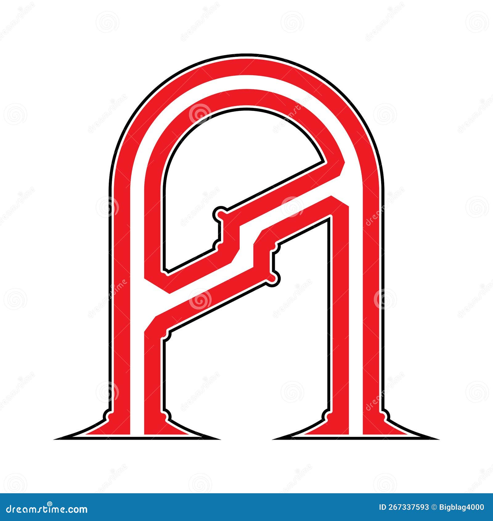 Neo-gothic Decorative Letter.Vector Medieval Font. Stock Vector ...