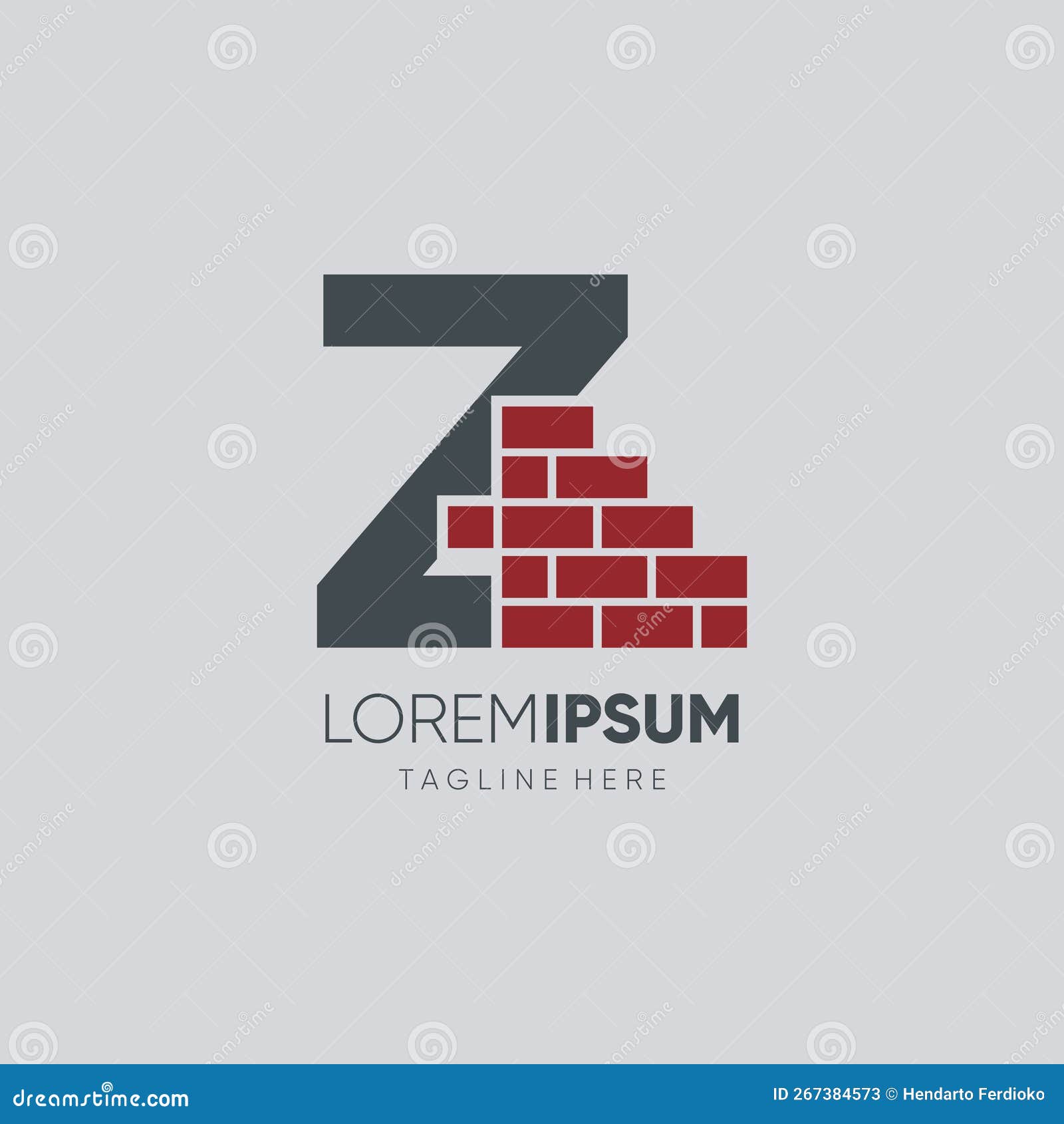 Letter Z Brick Logo Design Vector Icon Graphic Stock Vector ...