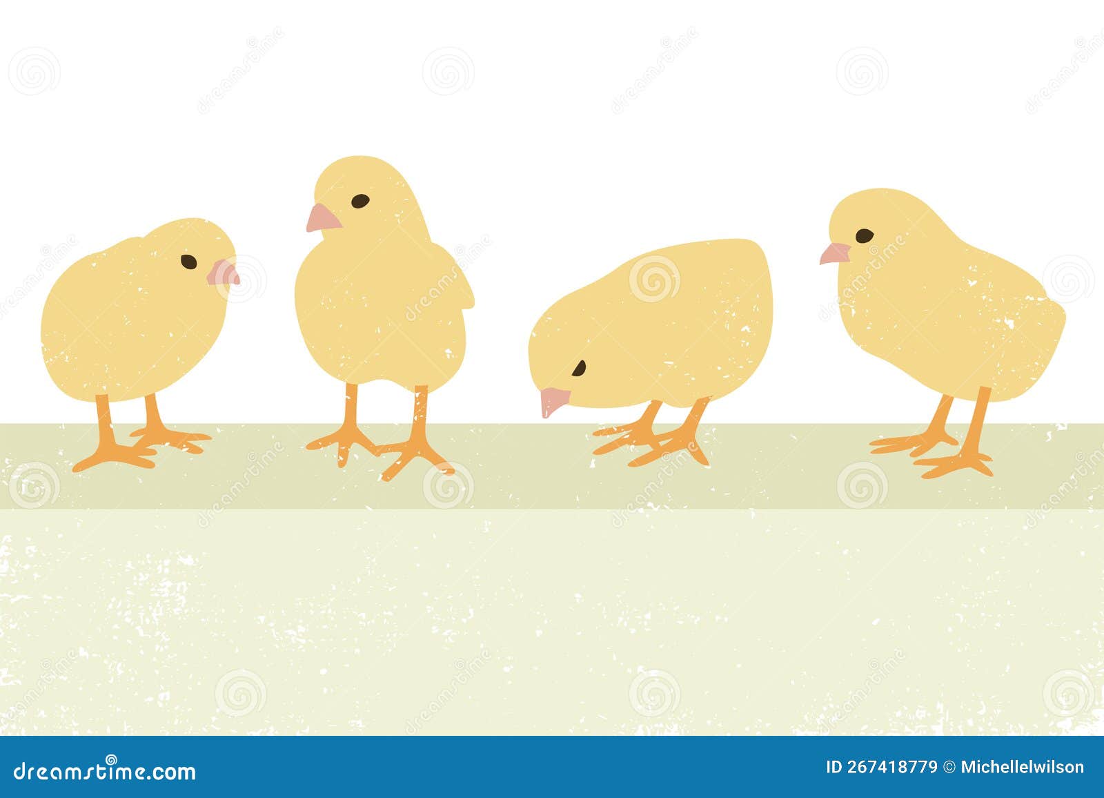 Texture baby Chicks stock vector. Illustration of green - 267418779