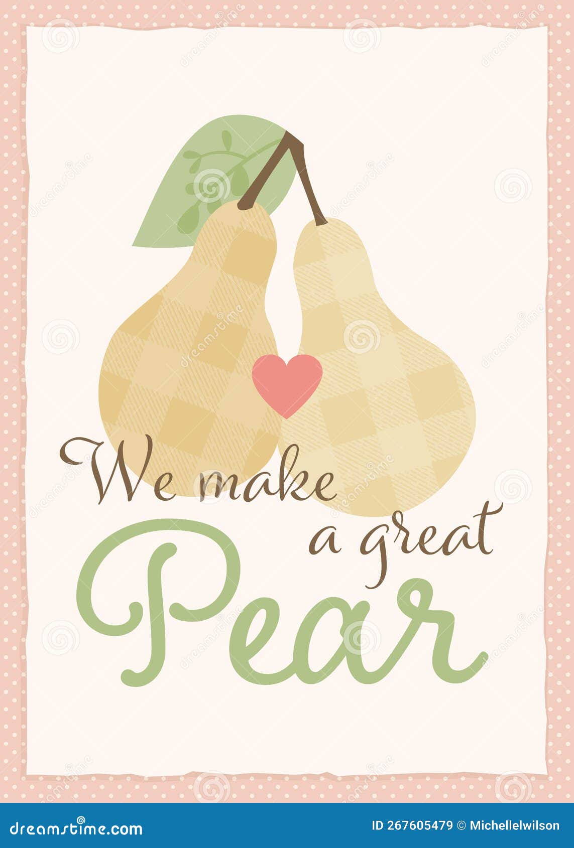 Make a great pear card stock vector. Illustration of jack - 267605479