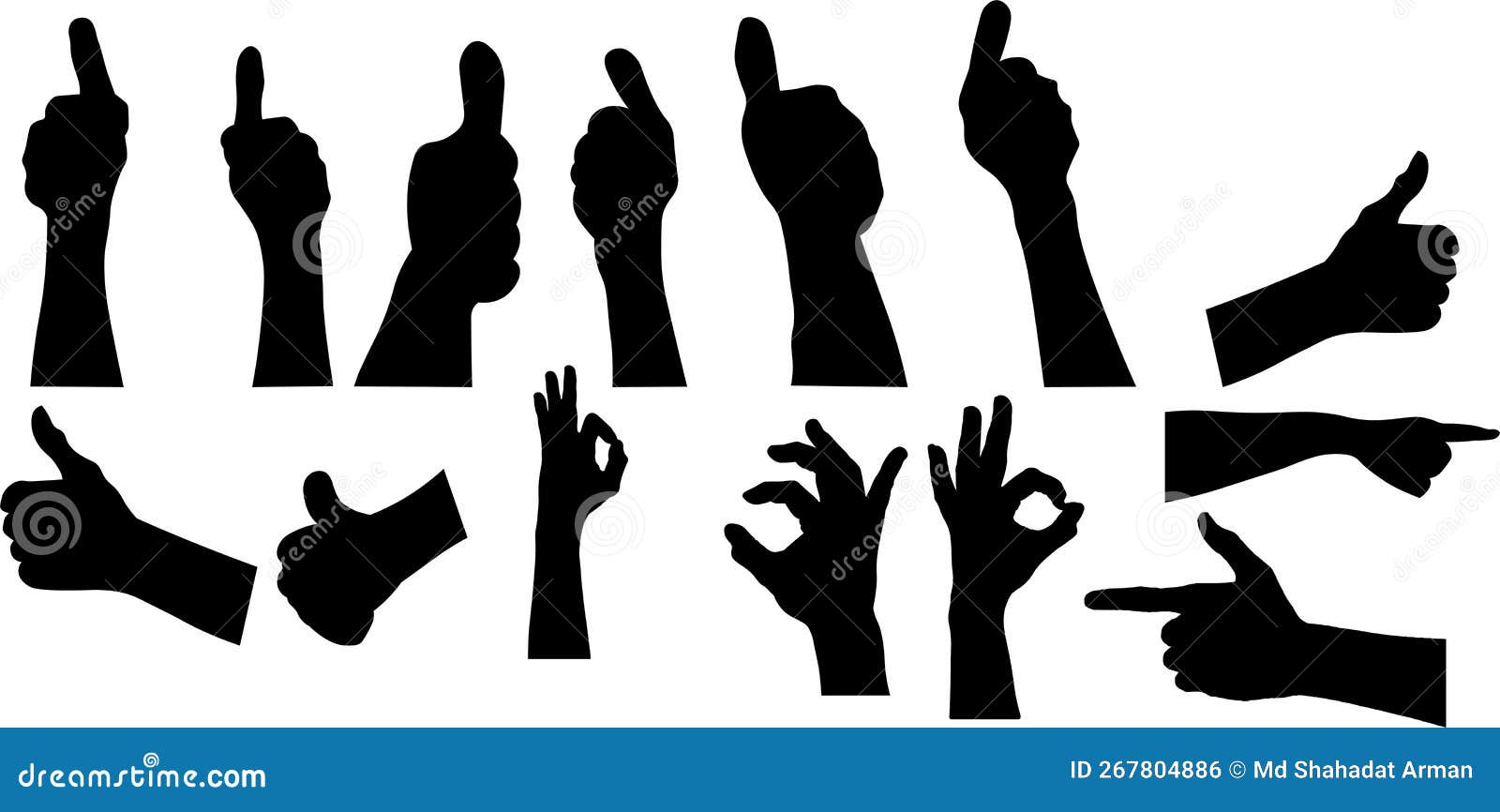 Generation Hands Set Silhouette, Generation Hands Set Silhouette Set ...