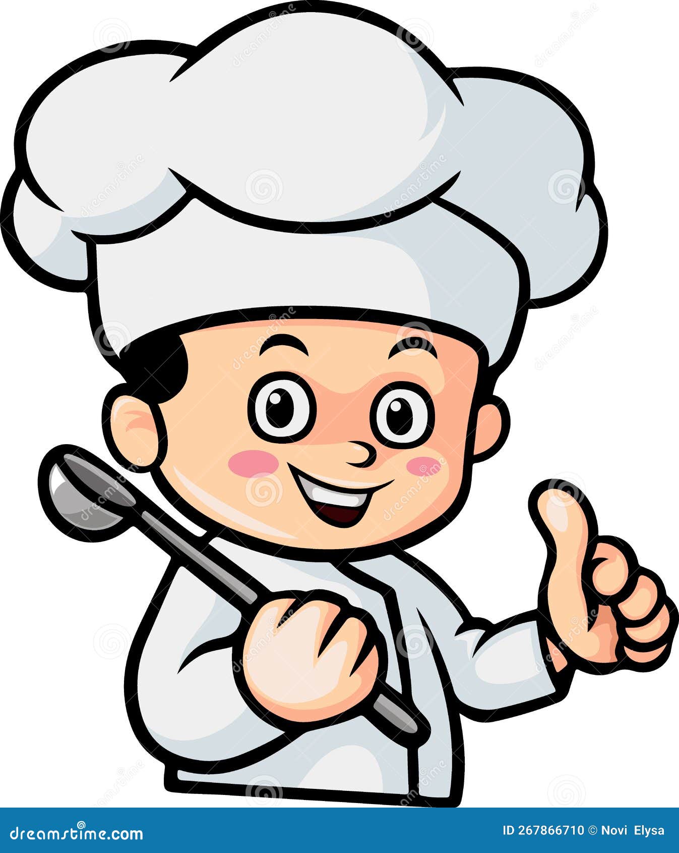 Cute Chef Little Boy Cartoon Stock Vector - Illustration of gourmet ...