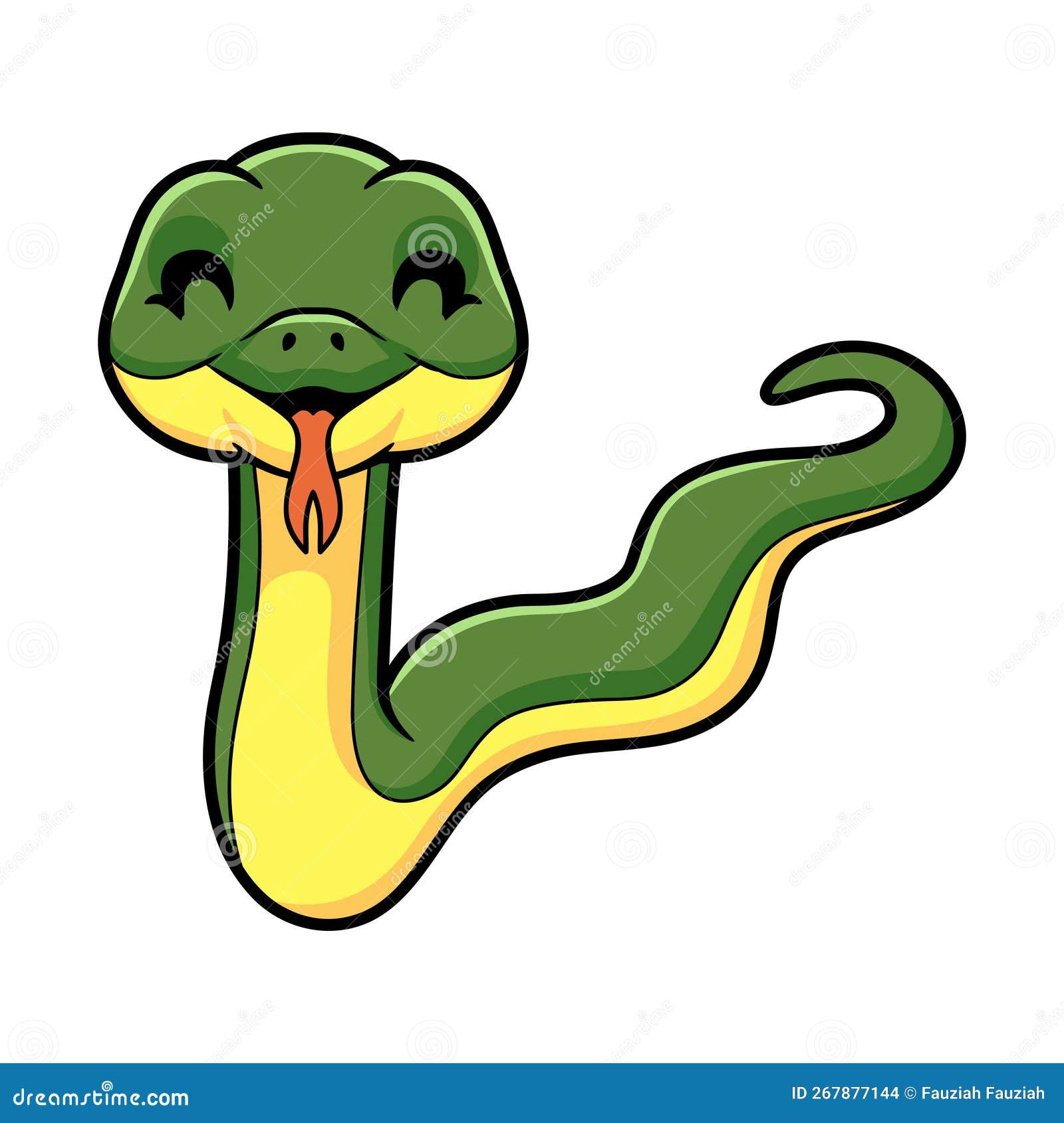 Cute Easten Racer Snake Cartoon Stock Vector - Illustration of beast ...