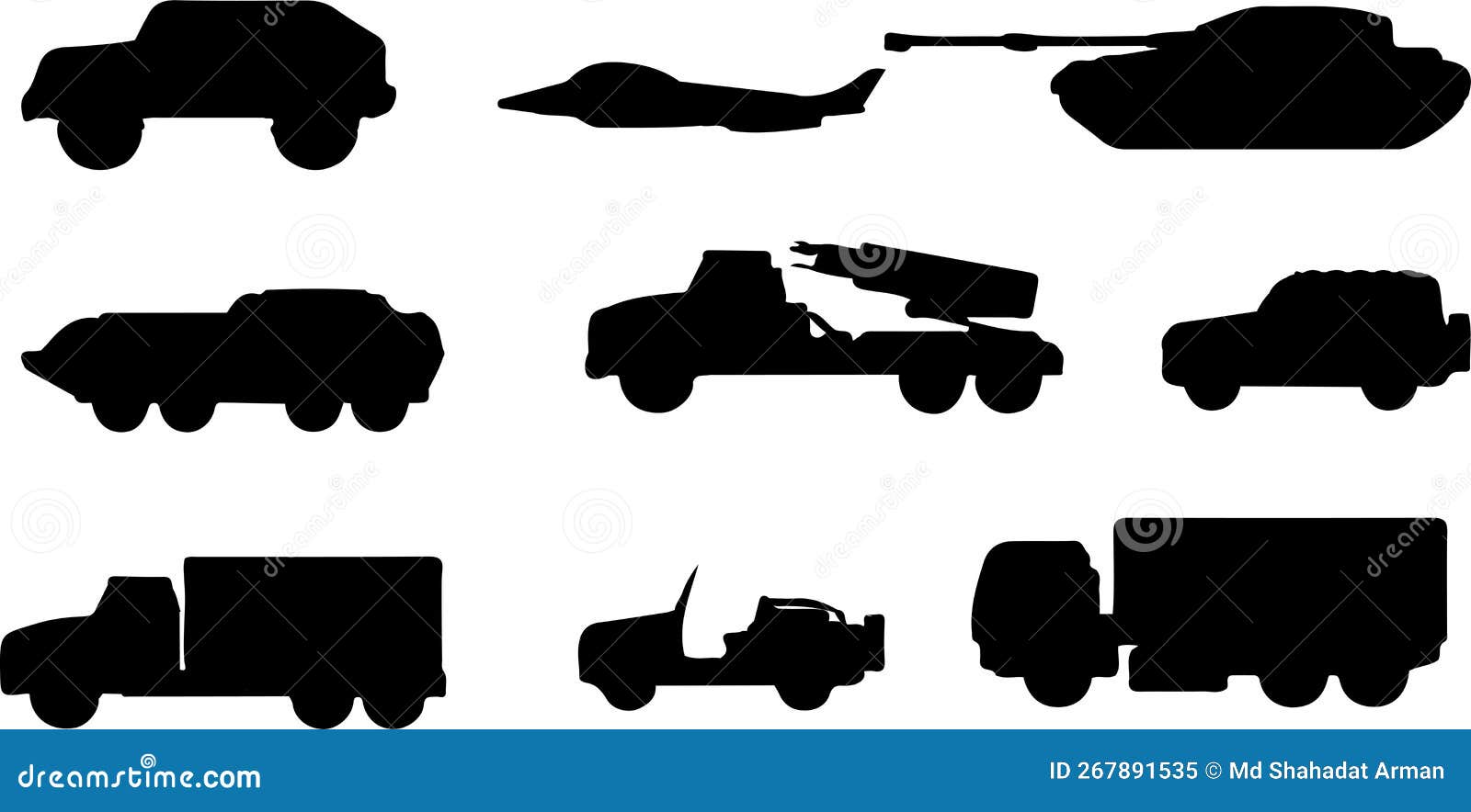 Isolated War Equipment Silhouette, Isolated War Equipment Silhouette ...
