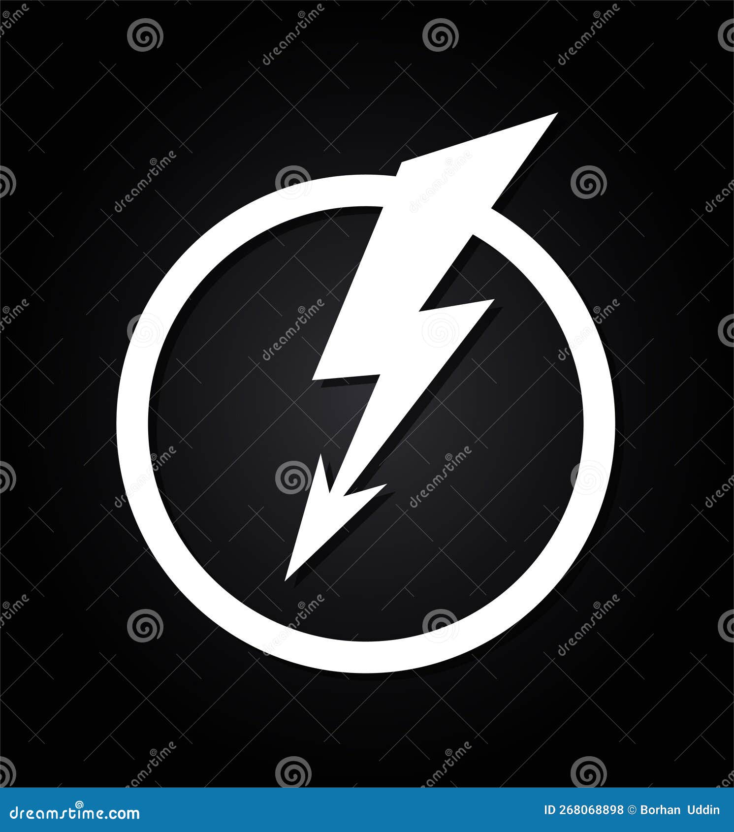 Power Sing Icon. Monochrome Style Design from Power and Energy Icon ...
