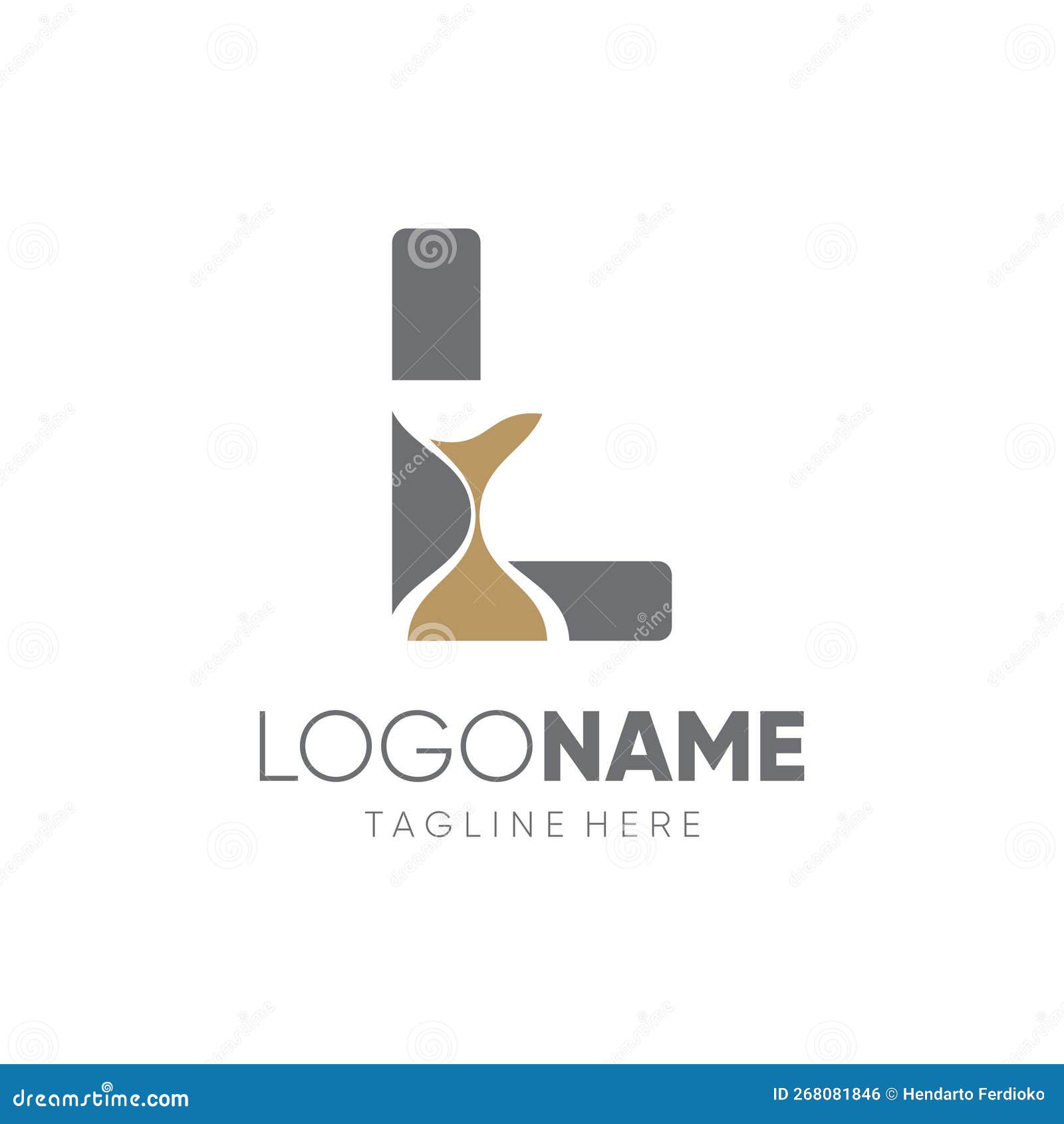 Letter L Sand Time Hourglass Logo Design Vector Icon Graphic Emblem ...