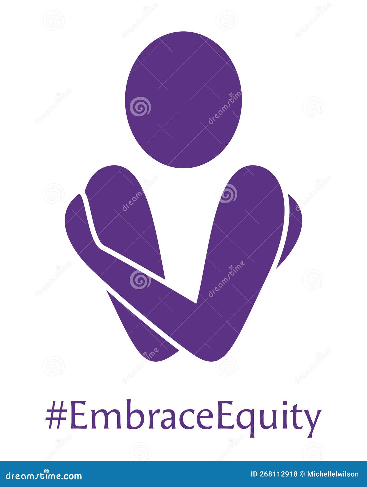 Embrace Equity logo stock vector. Illustration of women - 268112918