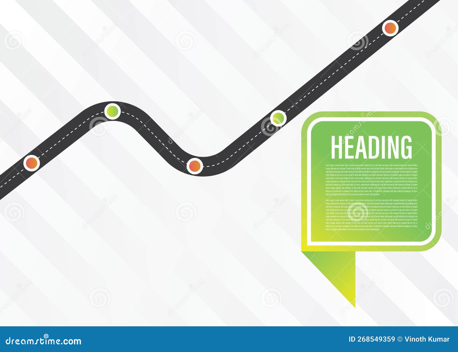 Roadmap Infographic Design Template with Place for Your Text. Vector ...