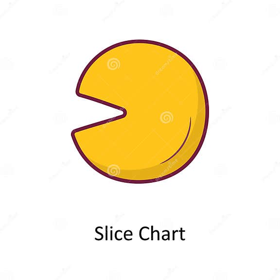 Slice Chart Solid Fill Outline Icon Design Illustration. Media Control ...