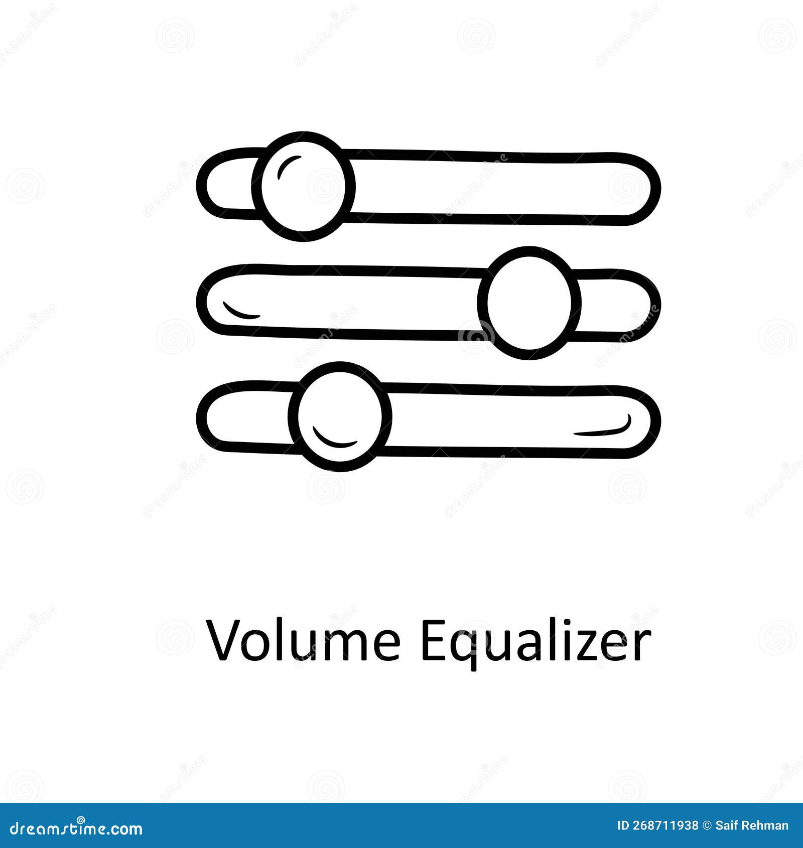 Equalizer Solid Flat Round Icons Cartoon Vector | CartoonDealer.com #309766271