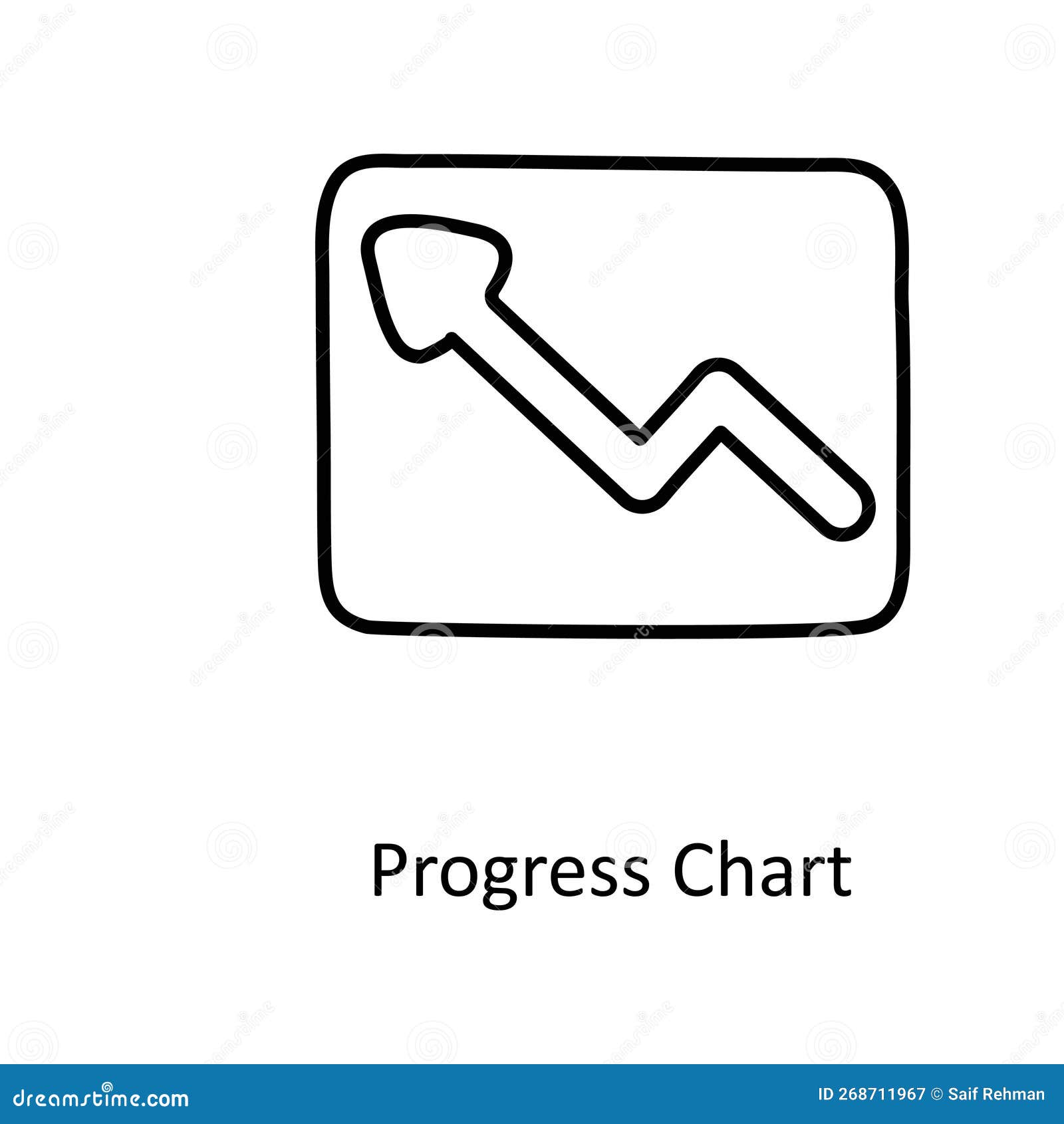 Progress Chart Solid Fill Outline Icon Design Illustration. Media ...