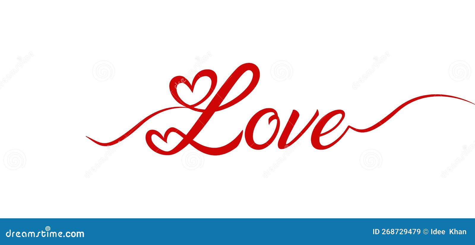 LOVE. Continuous Line Script Cursive Text Love Stock Vector ...